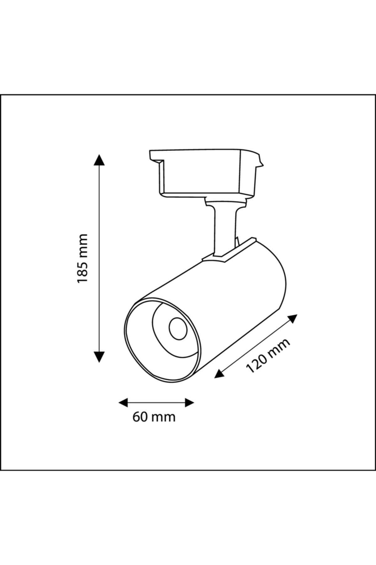 Coral Light Mini Ray Spot Set Gu-10 Duylu Siyah Kasa Beyaz Işık 3 Spot ...