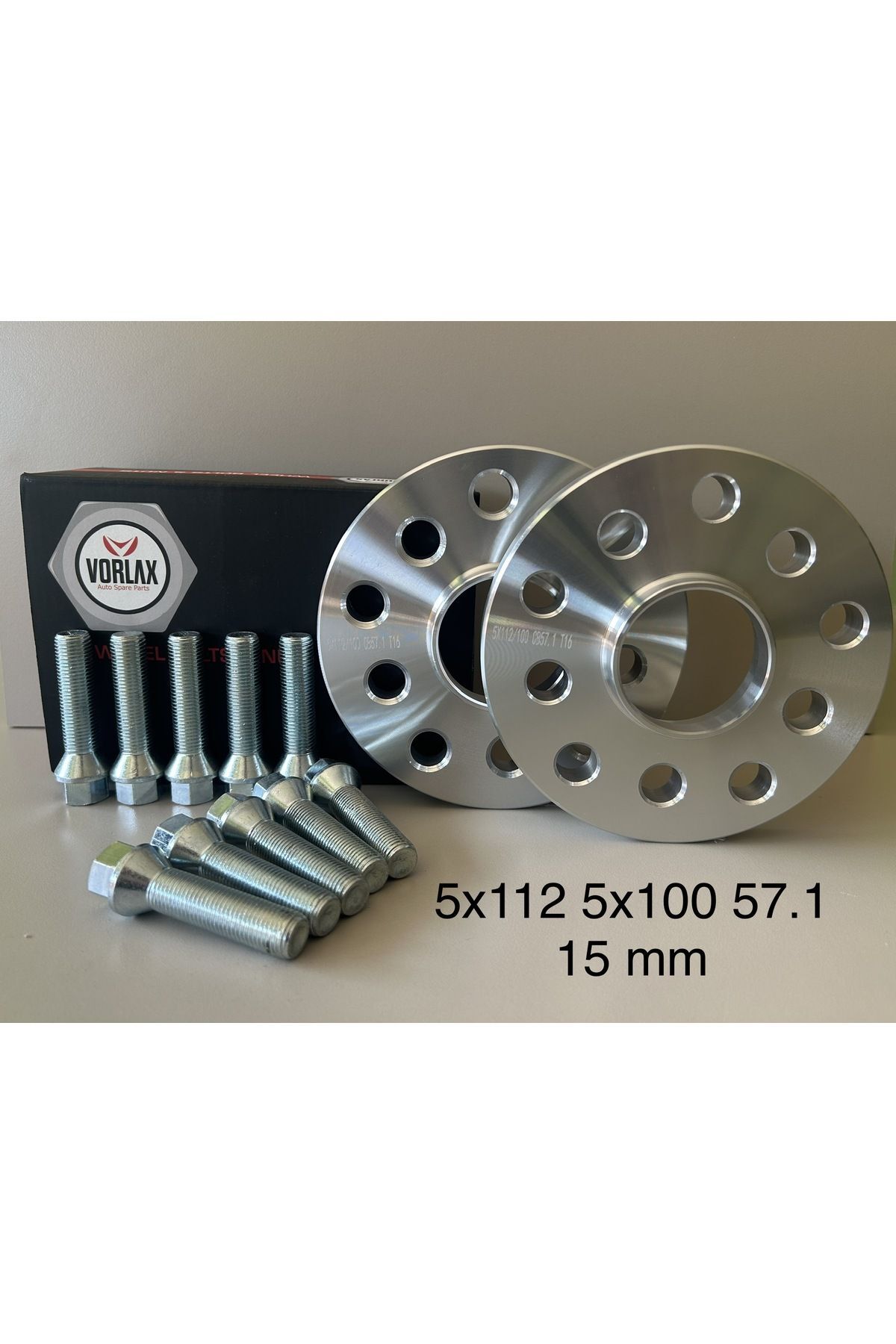 VORLAX Volkswagen Uyumlu Spacer 5x112 5x100 57.1 15mm 2 Adet Uyumlu ...