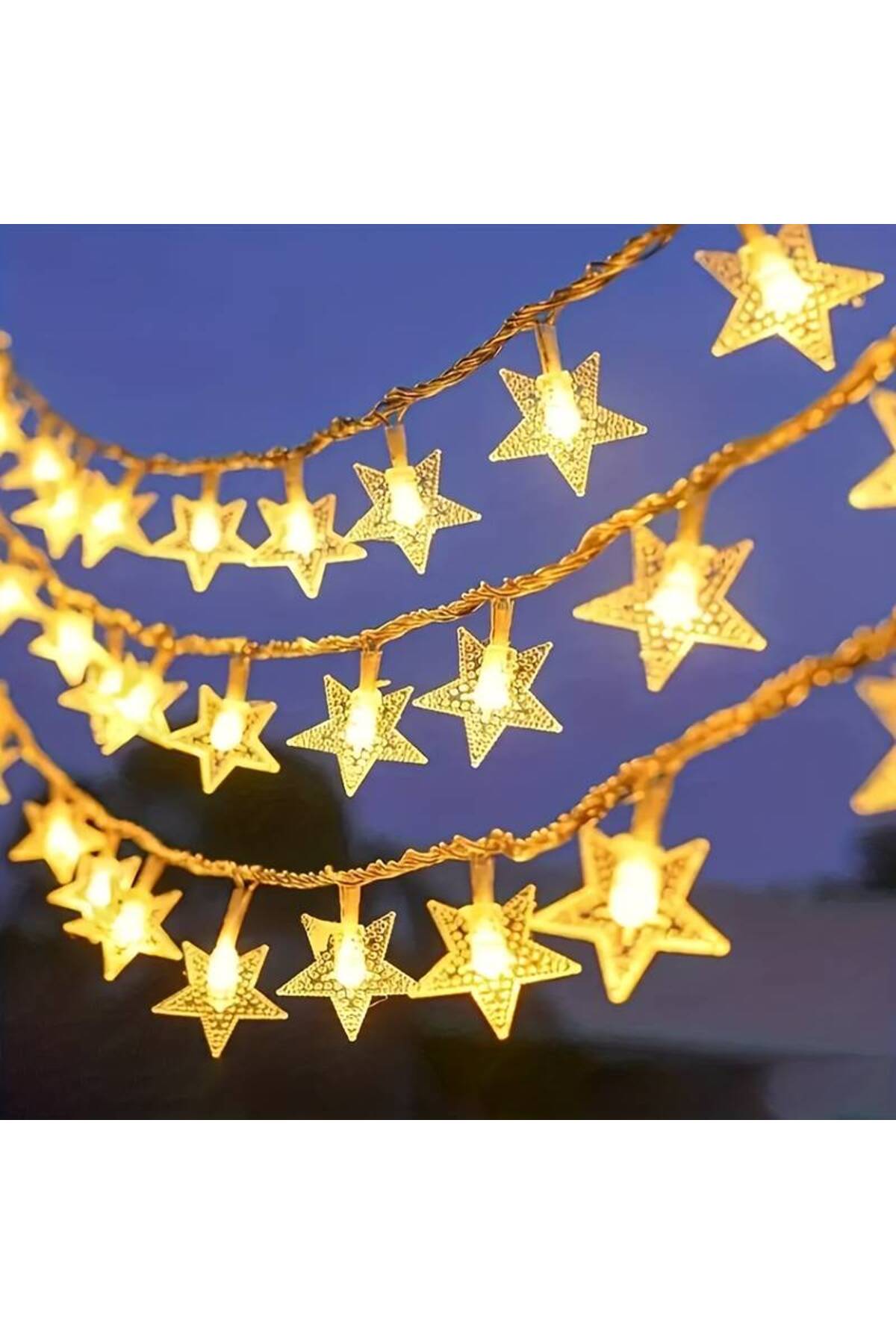 SD WORKS LED Star String Lights 3 Metre Yıldız Görünümlü LED Aydınlatma ...