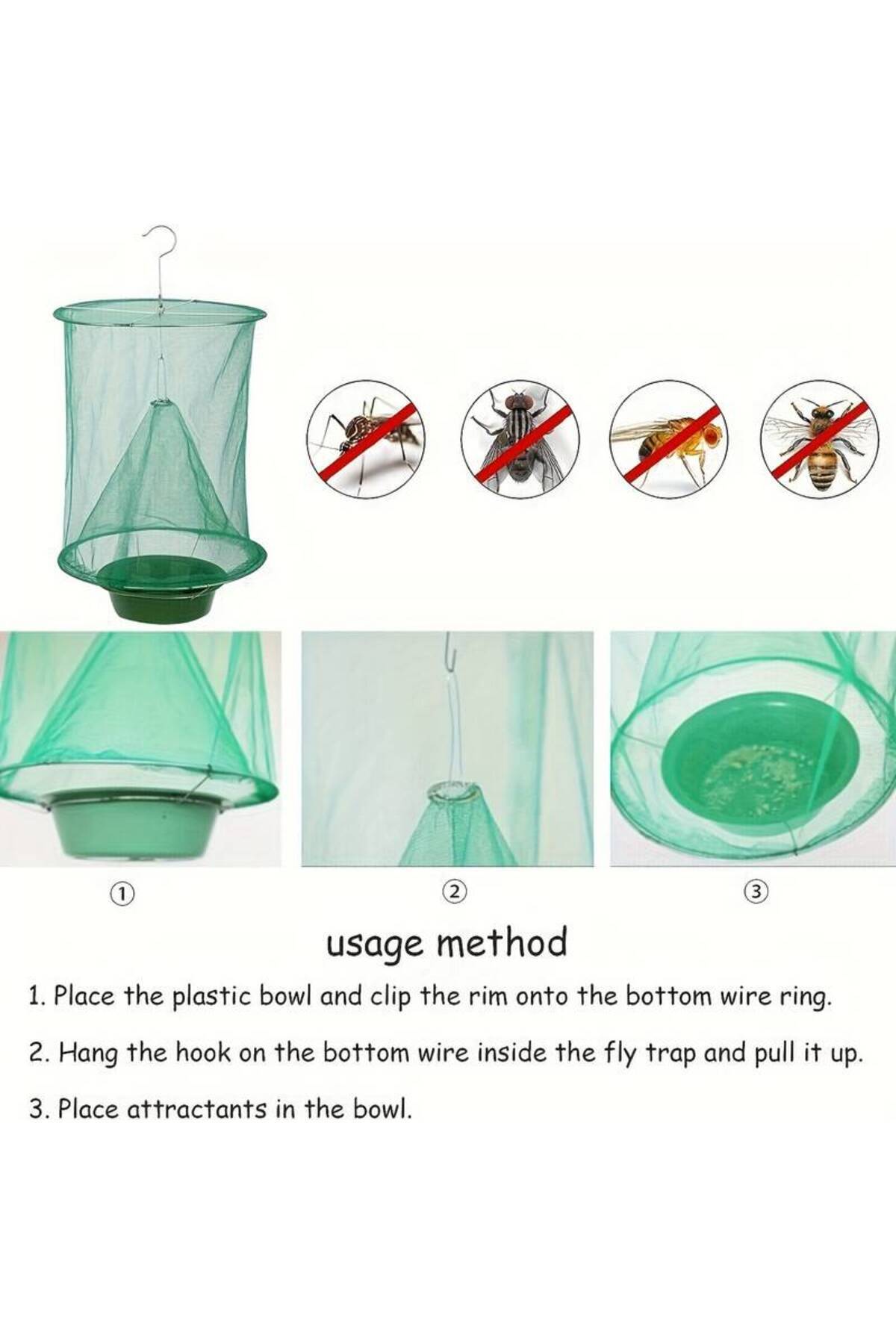 SYNOPE Sinek Tuzağı Kafesi, Dış Mekan/İç Mekan Böcek Ağı Haşere Avcısı ...