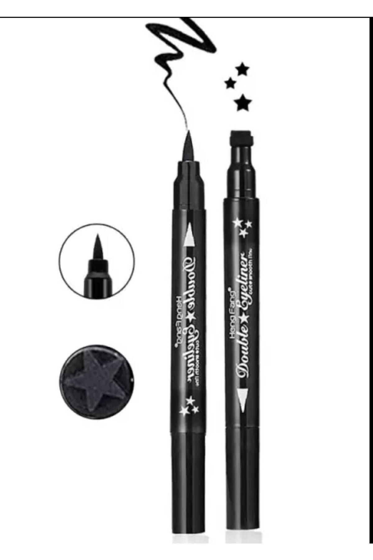 MEW FORM LİFE Çift Kafa Eyeliner Damga Siyah Kalem Yıldız Damga Sıvı Şu ...