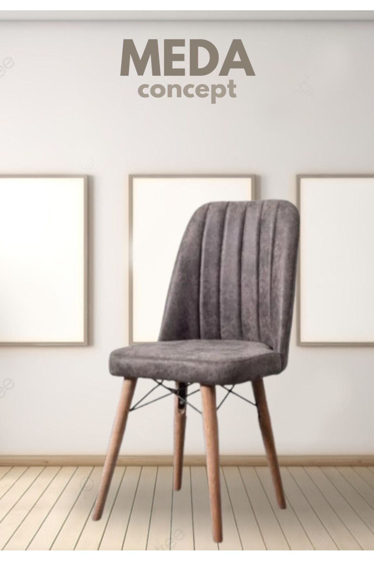 MEDA CONCEPT Milano Serisi Gürgen Ayaklı A Kalite Kare Gold Sandalye ...