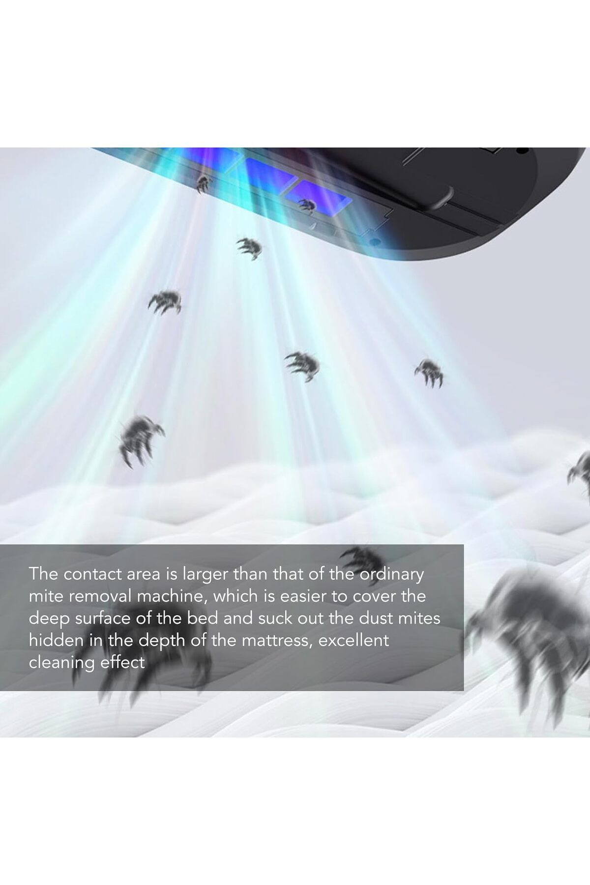 Coverzone Yatak Mite Süpürgesi Uv Işığına Sahip Yatak Süpürgesi, Mayt ...