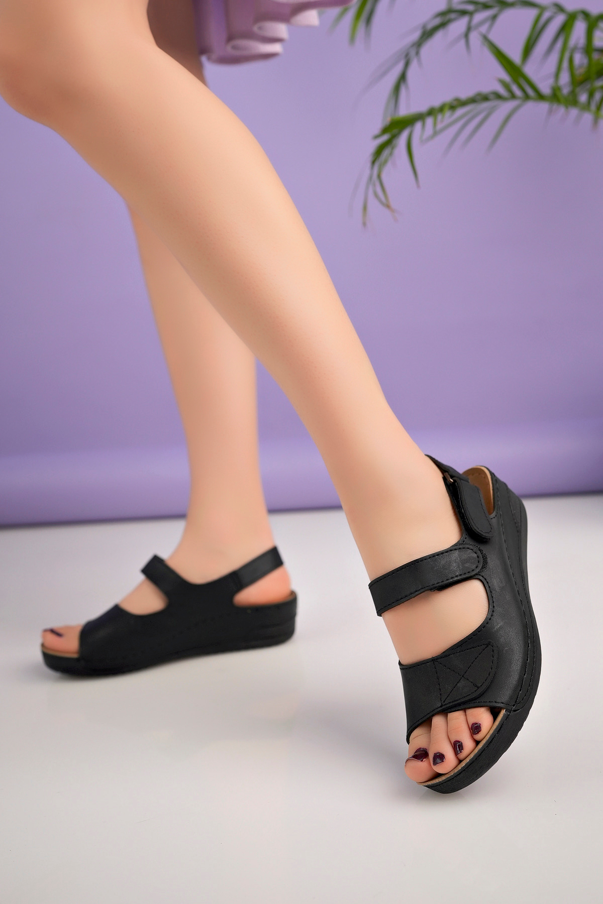 morscho Uway Kadın Ortopedik Günlük Hafif Rahat Kalıp Sandalet Fiyatı, Yorumları - Trendyol