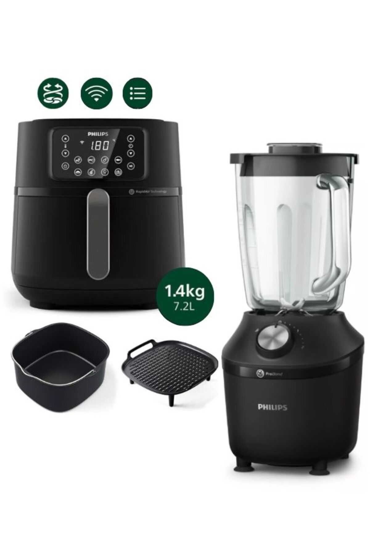 Philips HD9285/96 5000 Serisi XXL Airfryer ve Hr2291/41 3000 Series Blender Seti - Fiyatı, Yorumları