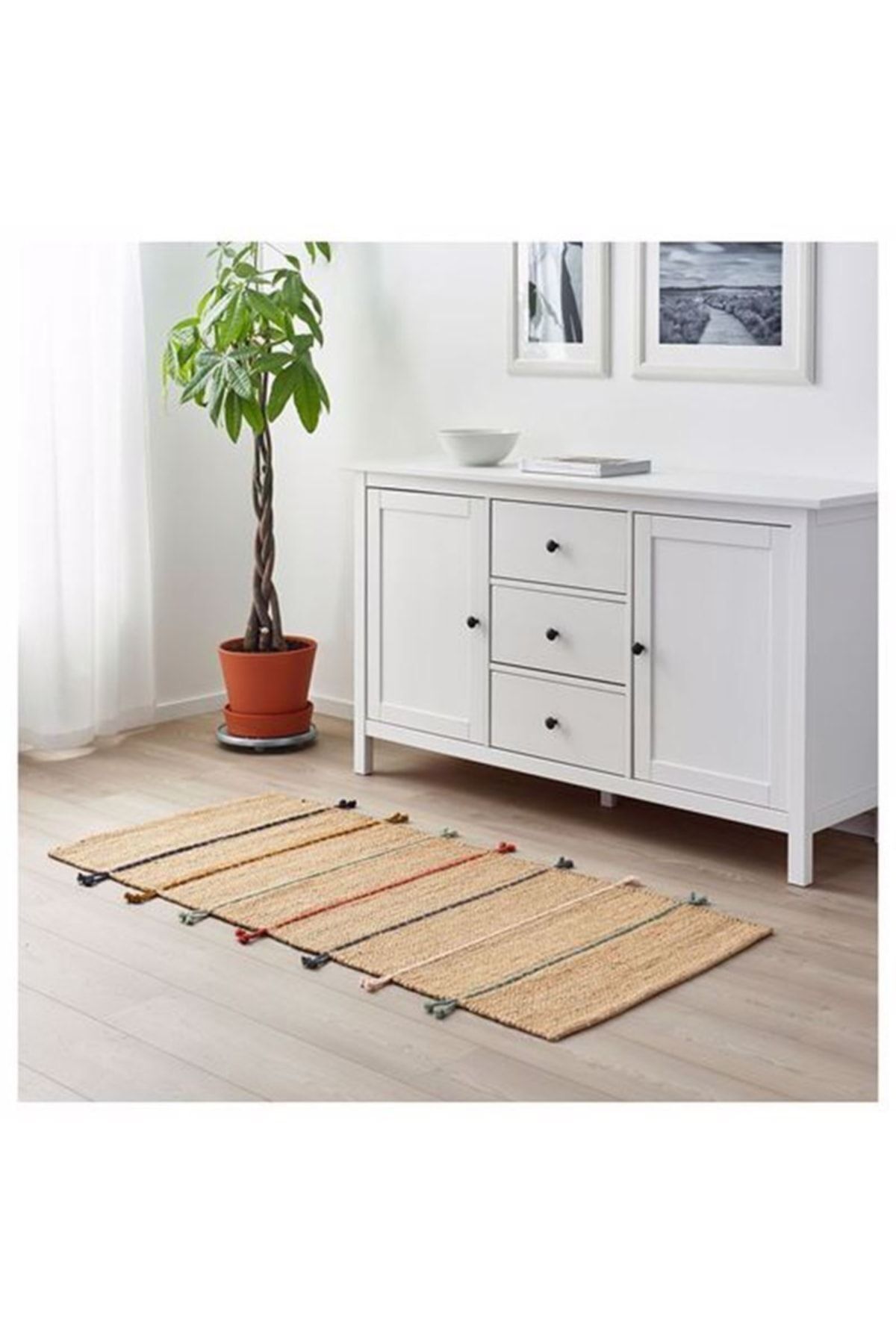 IKEA Raklev, El Dokuması Jüt Halı, , Natürel-çok Renkli Fiyatı ...