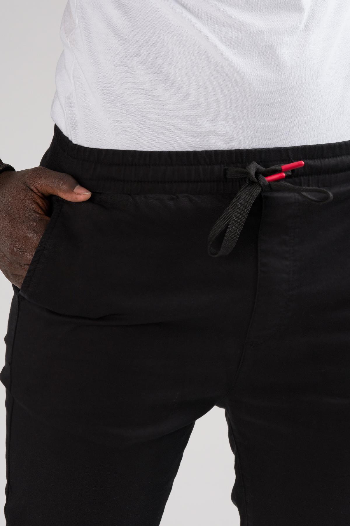 FBI Jeans Dar Ve Lastikli Paça Beli Iplikli Kanvas Kumaş Slimfit Jogger ...
