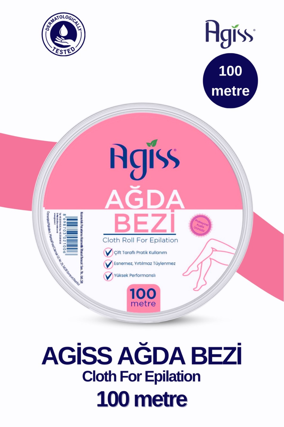 AGISS Isıtıcı Ağda Makinesi,Hassas Ciltler için Ağda 100 ml, 25 metre ...