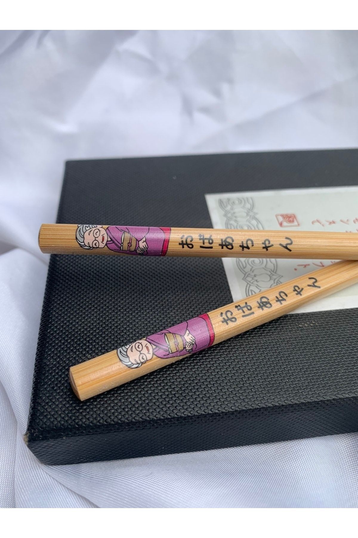 Tam Seramik Japon Bambu Chopstick Yaşlı Kadın Figürlü 1 ÇiftFiyatı ...