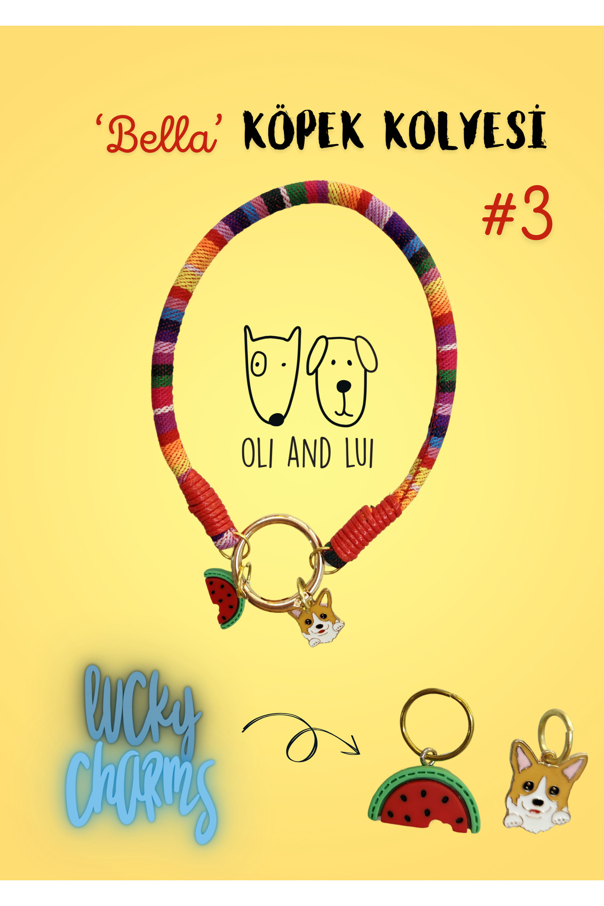 Oli and Lui Luca Kedi Köpek Kolyesi: Sevimli Charm Detaylı - Fiyatı ...