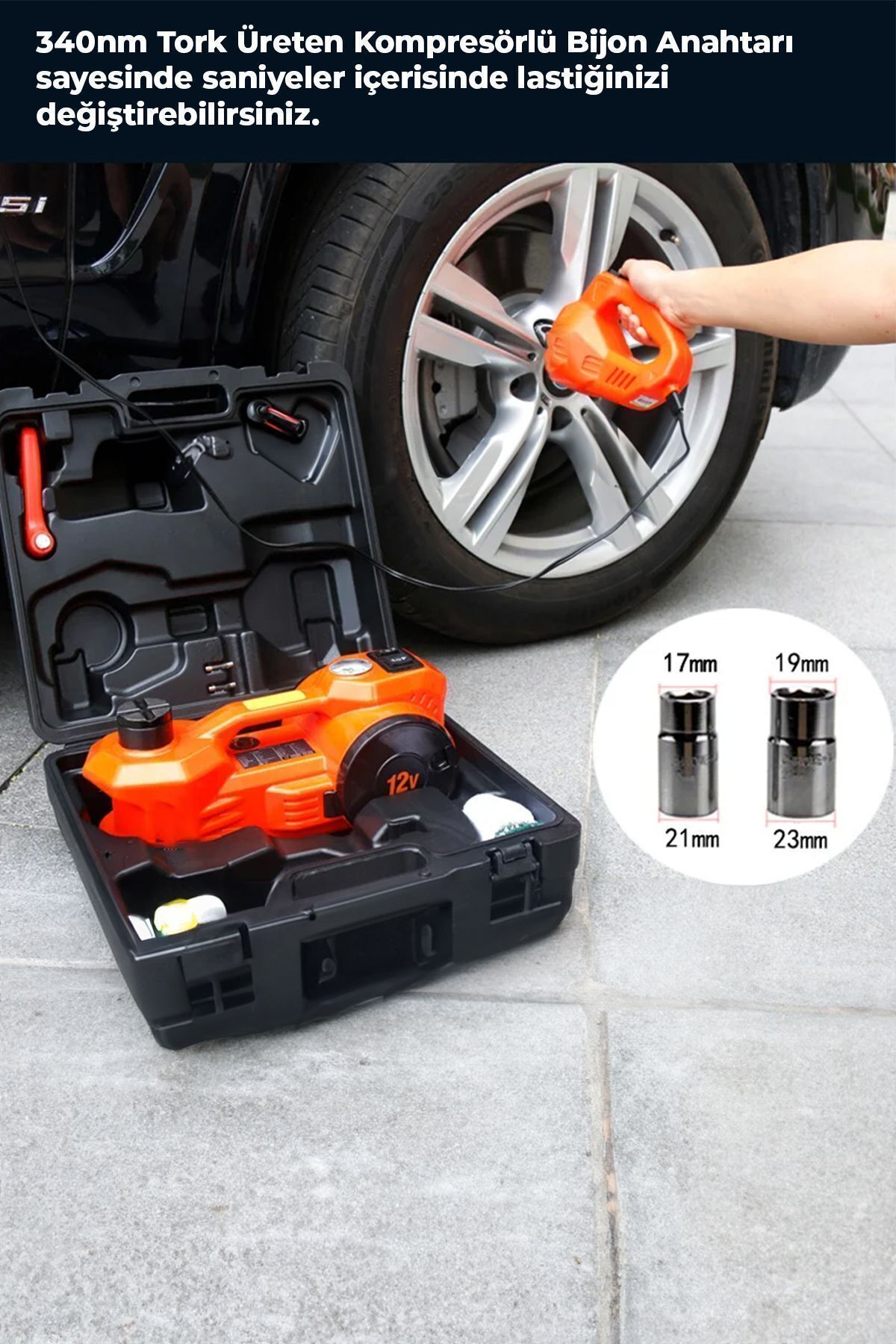 ROBO Elektrikli Hidrolik Kriko Hava Pompası Bijon Anahtarı - Fiyatı ...