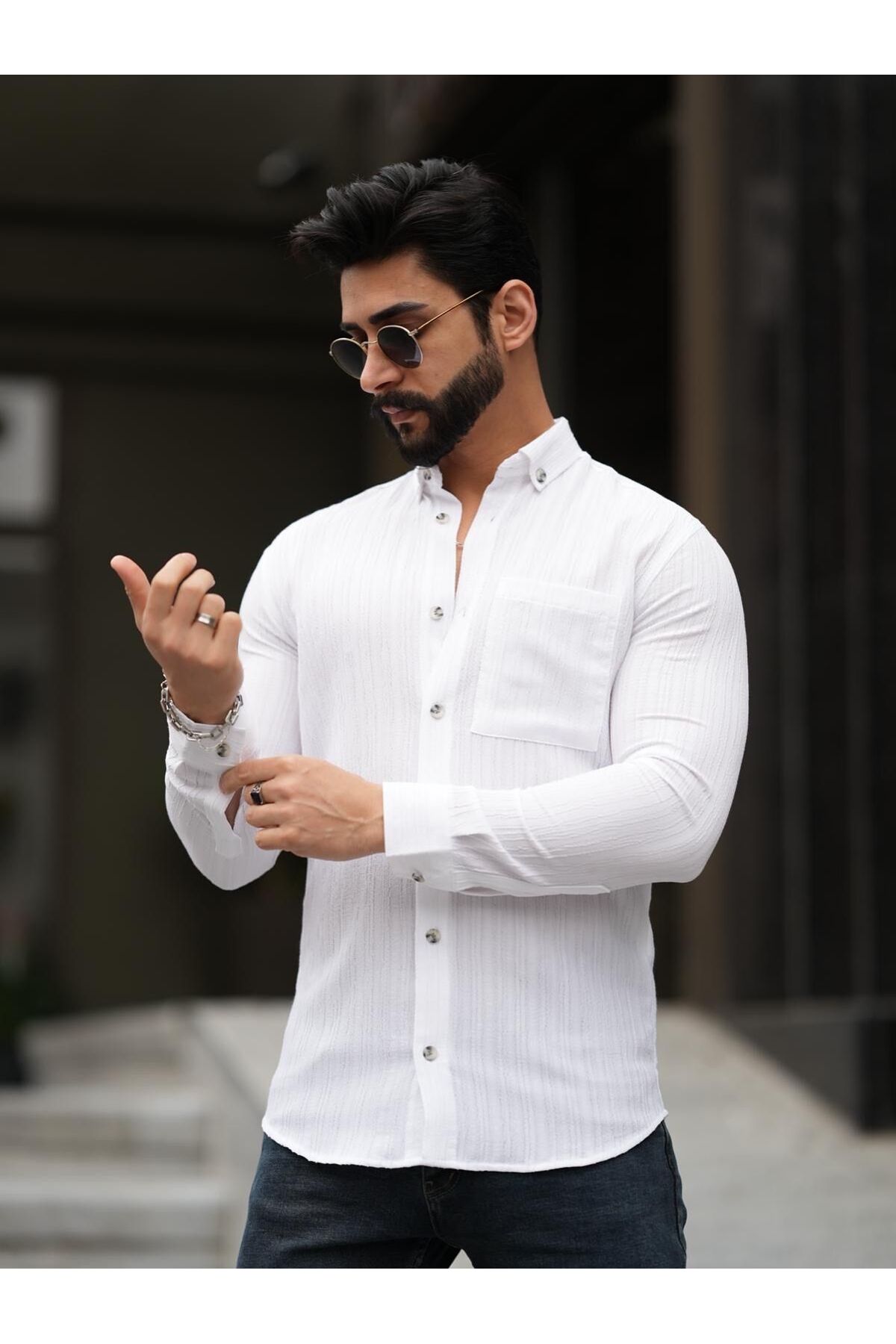 PANOTTİ TEK CEP KETEN GÖMLEK Fiyatı, Yorumları - Trendyol