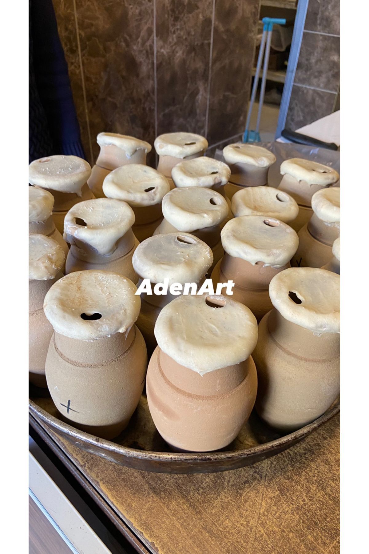 AdenArt 9'lu Testi Kebabı Testisi 22 Cm (ÜSTTEN KIRMALI) Fiyatı ...