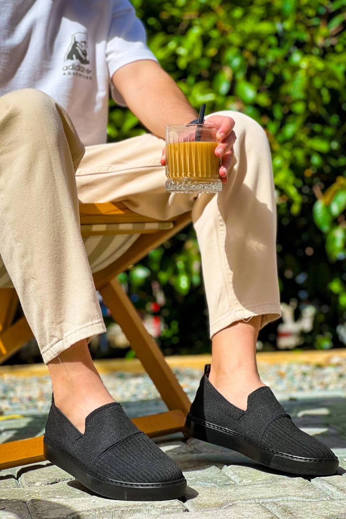 Rozero Shoes RZR114 Kömür Triko Yüksek Taban Bağcıklı Günlük Erkek ...