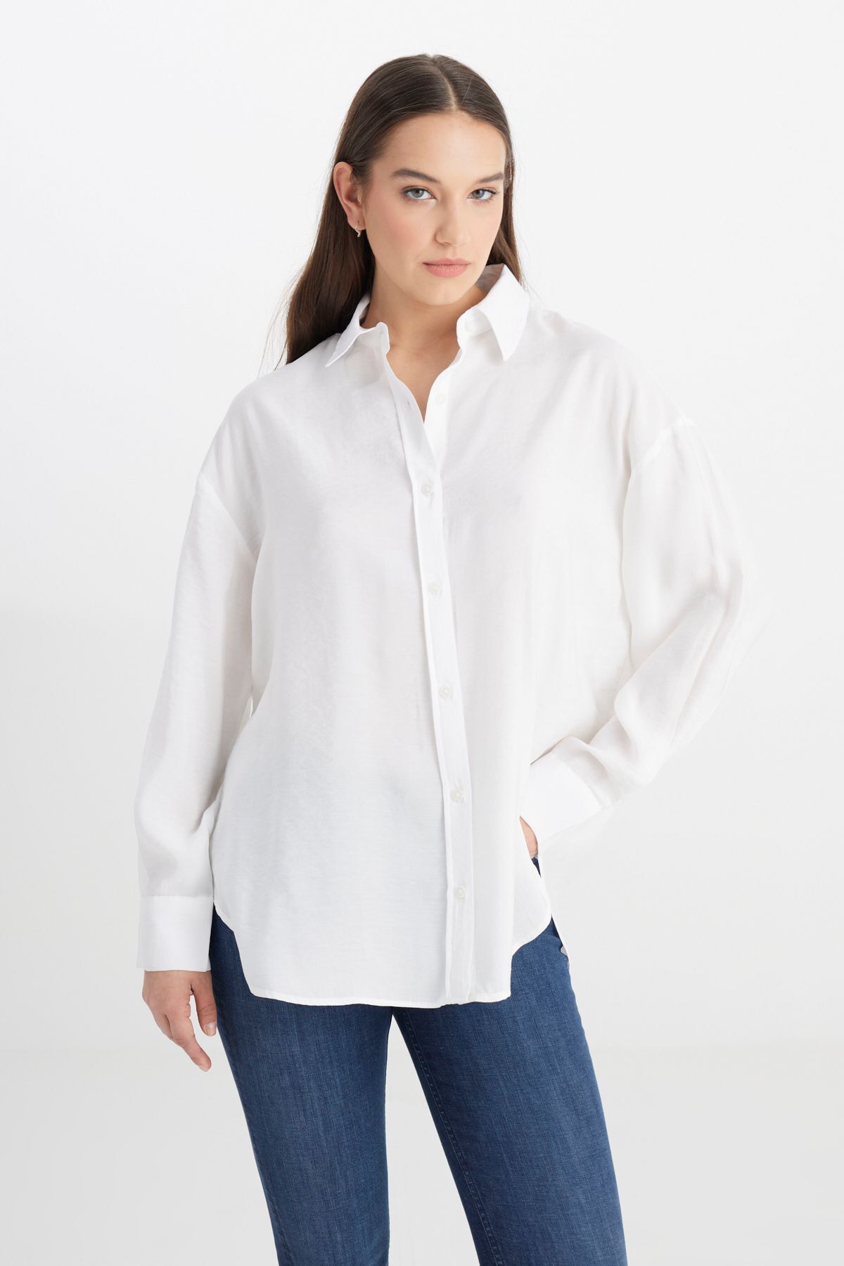 Lee Loose Fit Rahat Kesim Beyaz Gömlek - Fiyatı, Yorumları