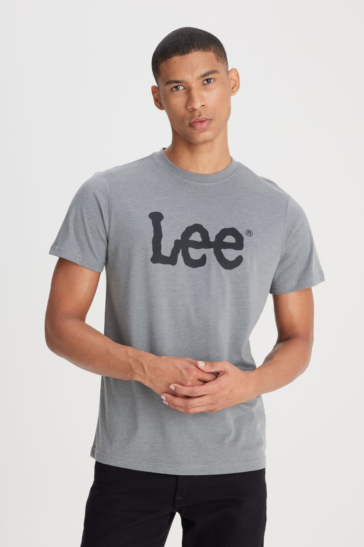 Lee Regular Fit Normal Kesim Bisiklet Yaka Antrasit Tişört - Fiyatı ...