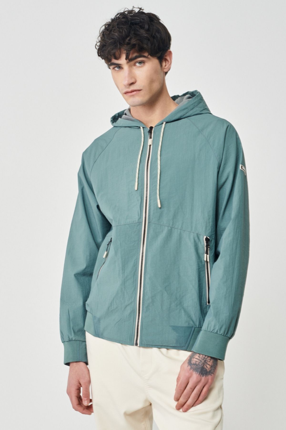 Lee Regular Fit Normal Kesim Kapüşonlu Tam Fermuarlı Mint Yeşili Ceket ...