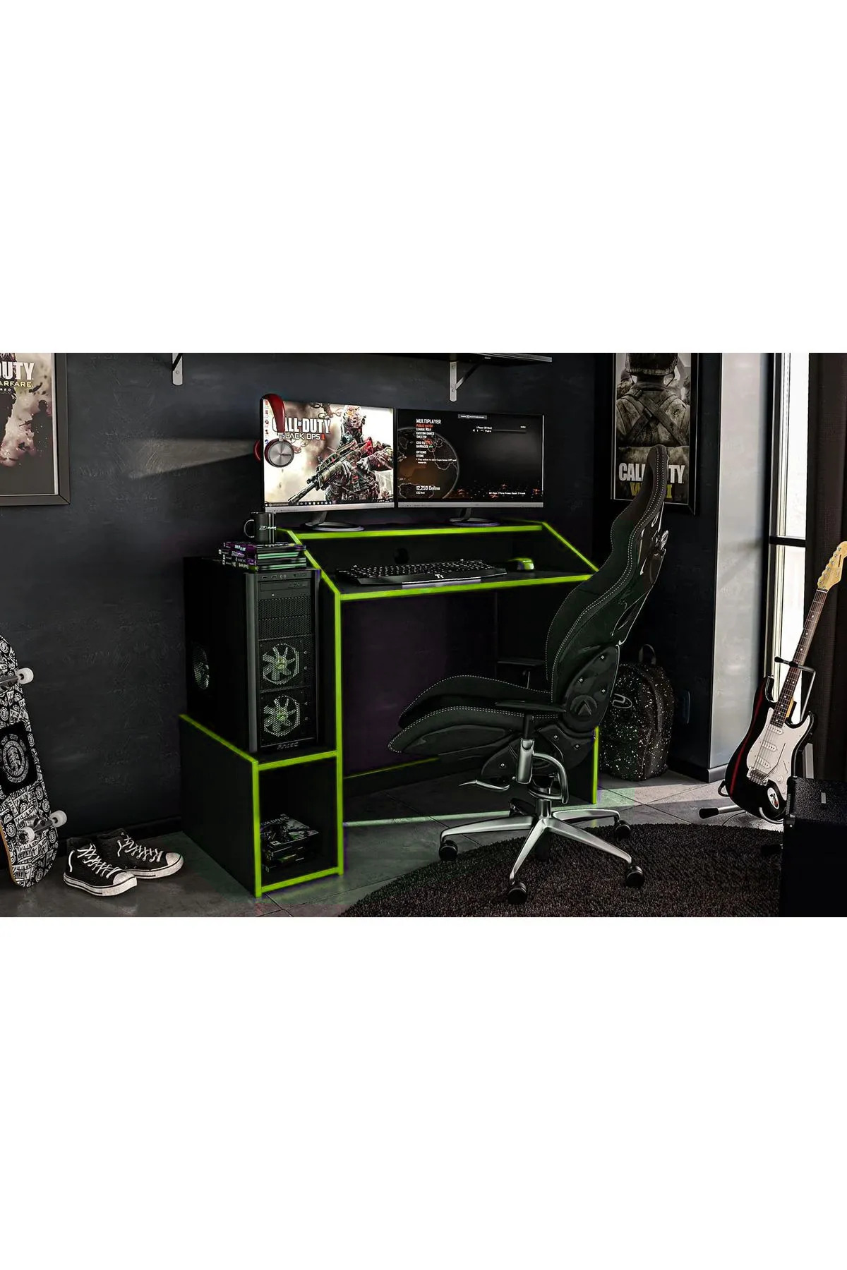 KODIGU Headshot Serisi Gaming Masa - Oyuncu Masası - Gamer Masa 120cm ...