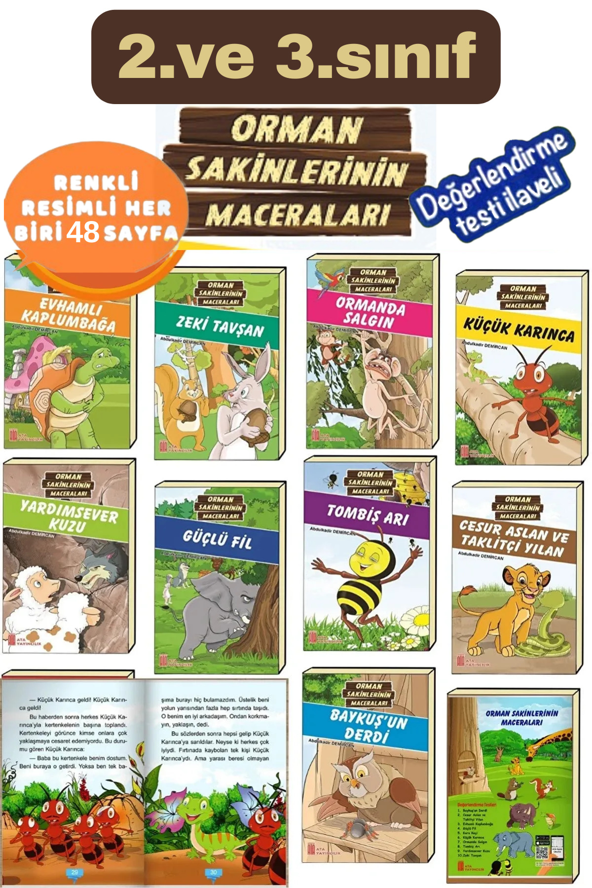 Ata Yayıncılık 2.ve 3.sınıflar Için Birbirinden Güzel 10'lu Hikaye ...