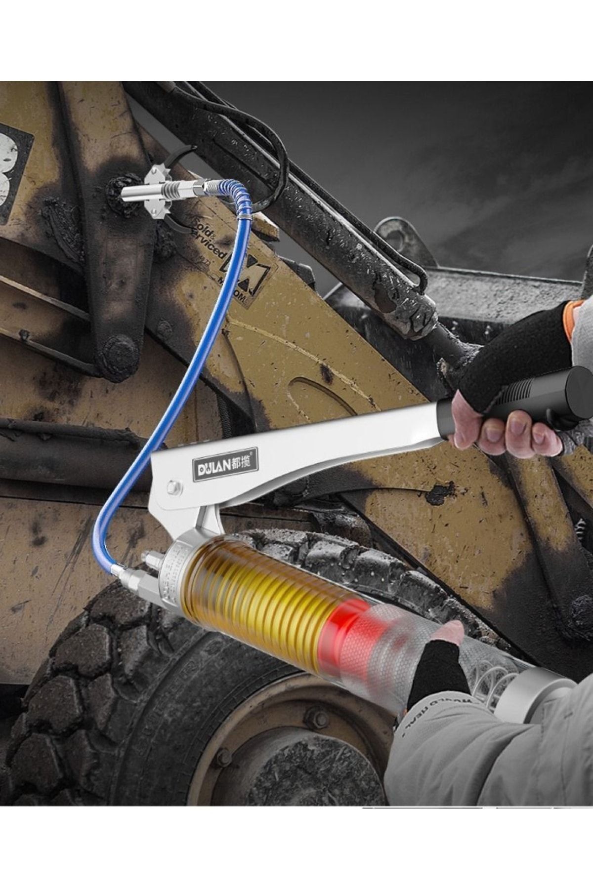 Midapo Yeni Nesil Hortumlu Gres Pompa Ucu Çift Mandallı Ince Yaylı ...