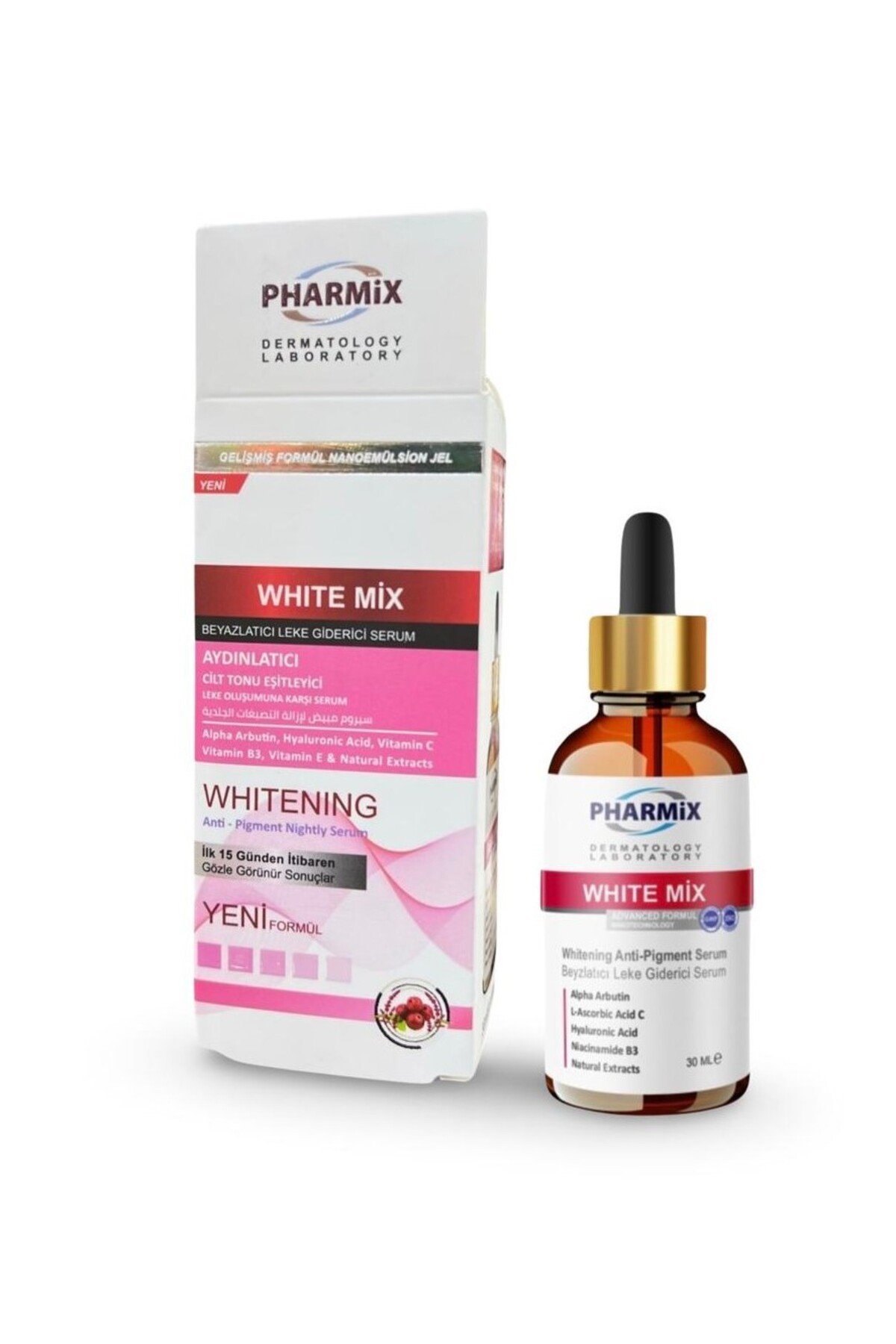 PHARMİX Pharmix White Mix Beyazlatıcı Serum 30 ml Fiyatı, Yorumları ...