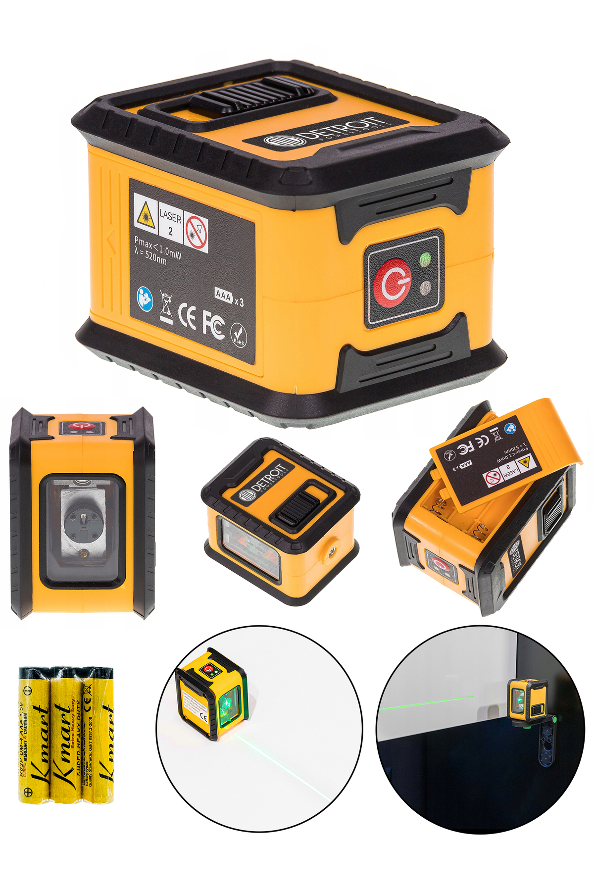 DETROİT TOOLS usa powertools dfl series 2 KÖŞELİ MİNİ LAZER TERAZİ ...