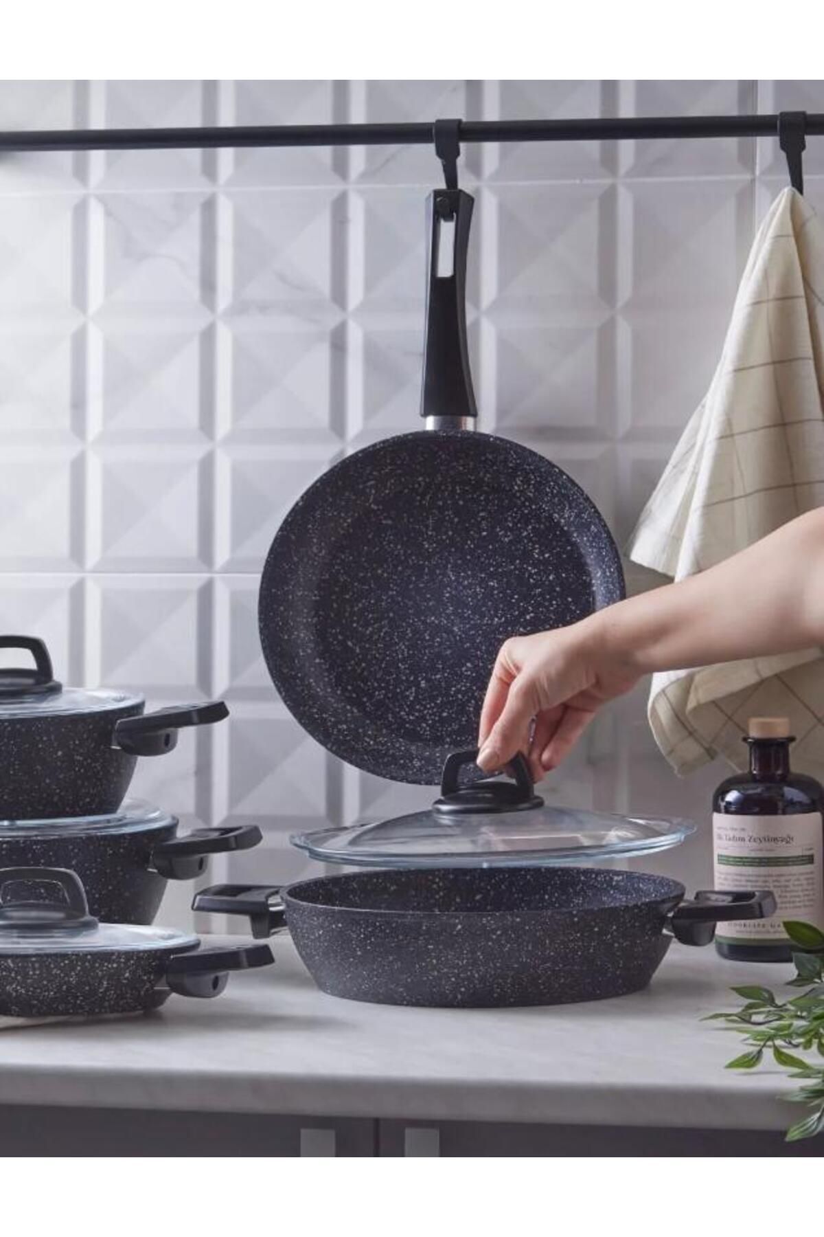 arcaK2 20 Cm Tencere & Tava & Sahan için Kulplu Cam Kapak (TÜM ...