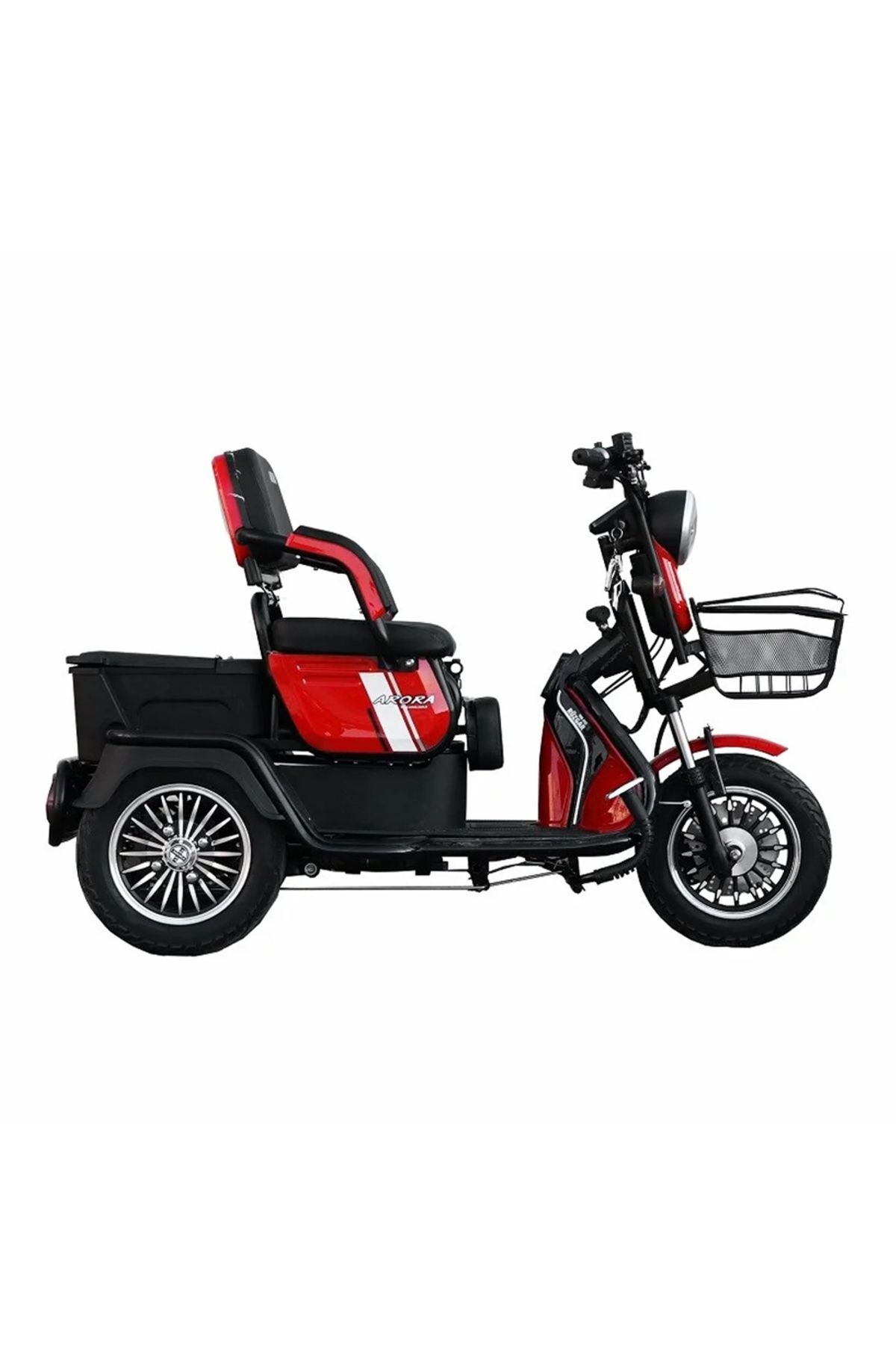 Arora Rüzgar New 3 Tekerlekli 5 Akülü Elektrikli Motosiklet - Kırmızı ...