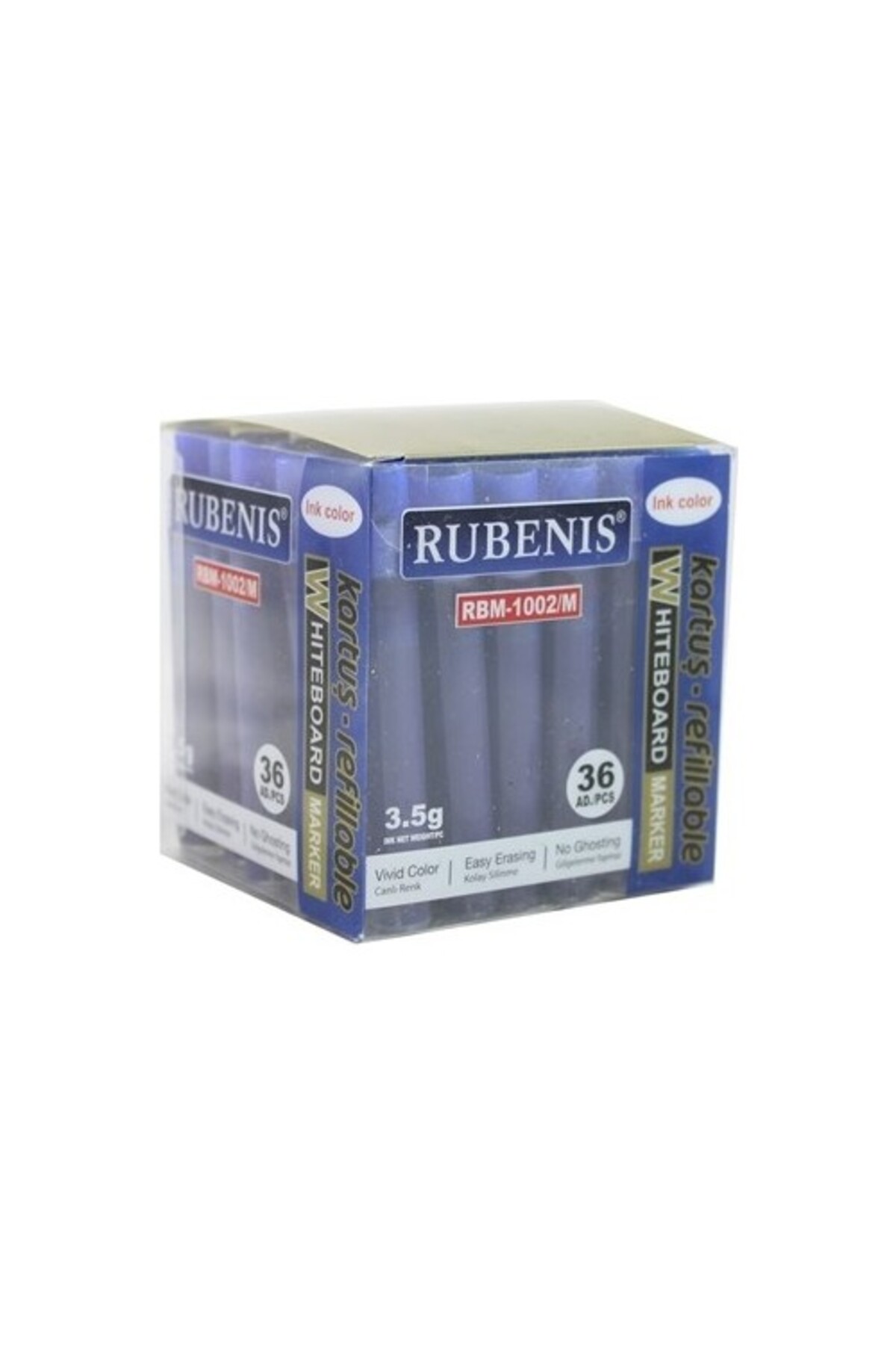 Rubenis Tahta Kalemi Kartuşu Mavi Rbm 1002/M 36'lı Paket / Rubenis ...