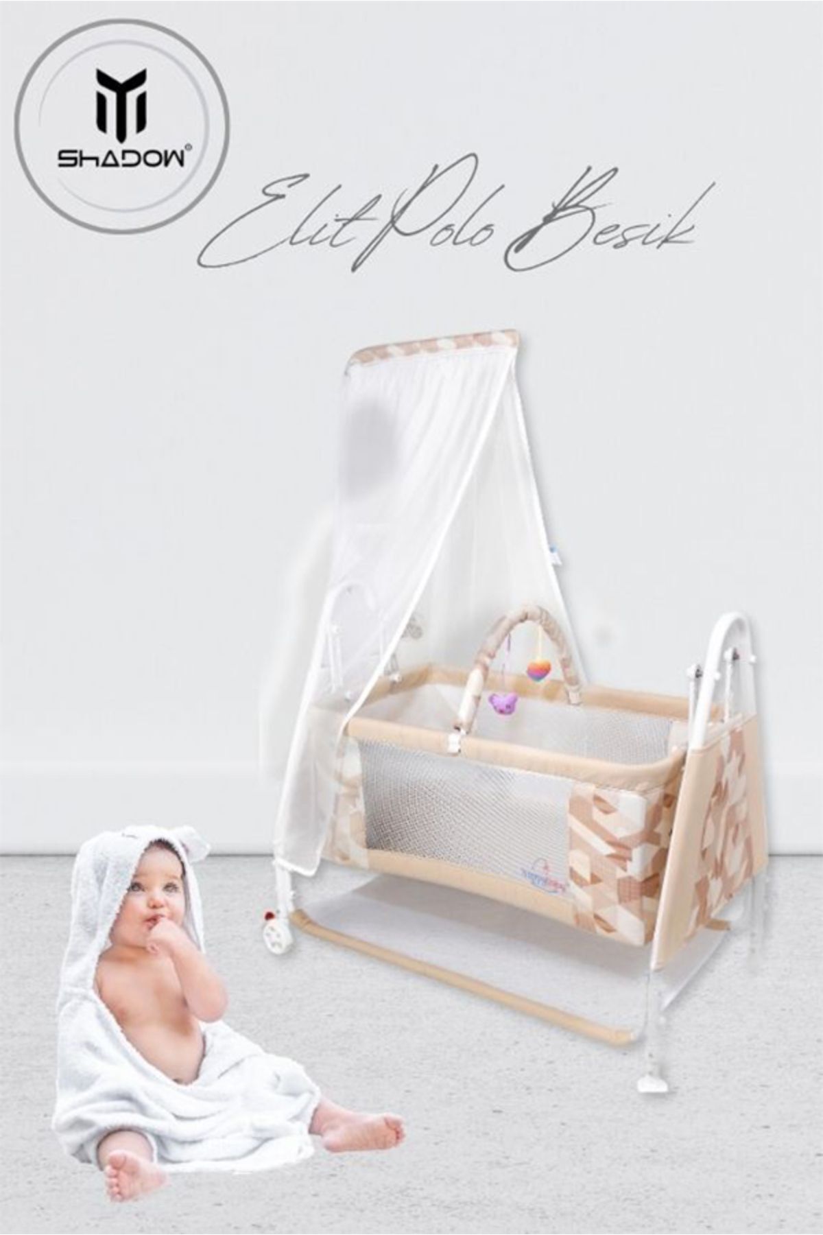 Happy Baby Elit Polo Beşik - Portatif - Sallanır - Oyuncaklı - Anne ...