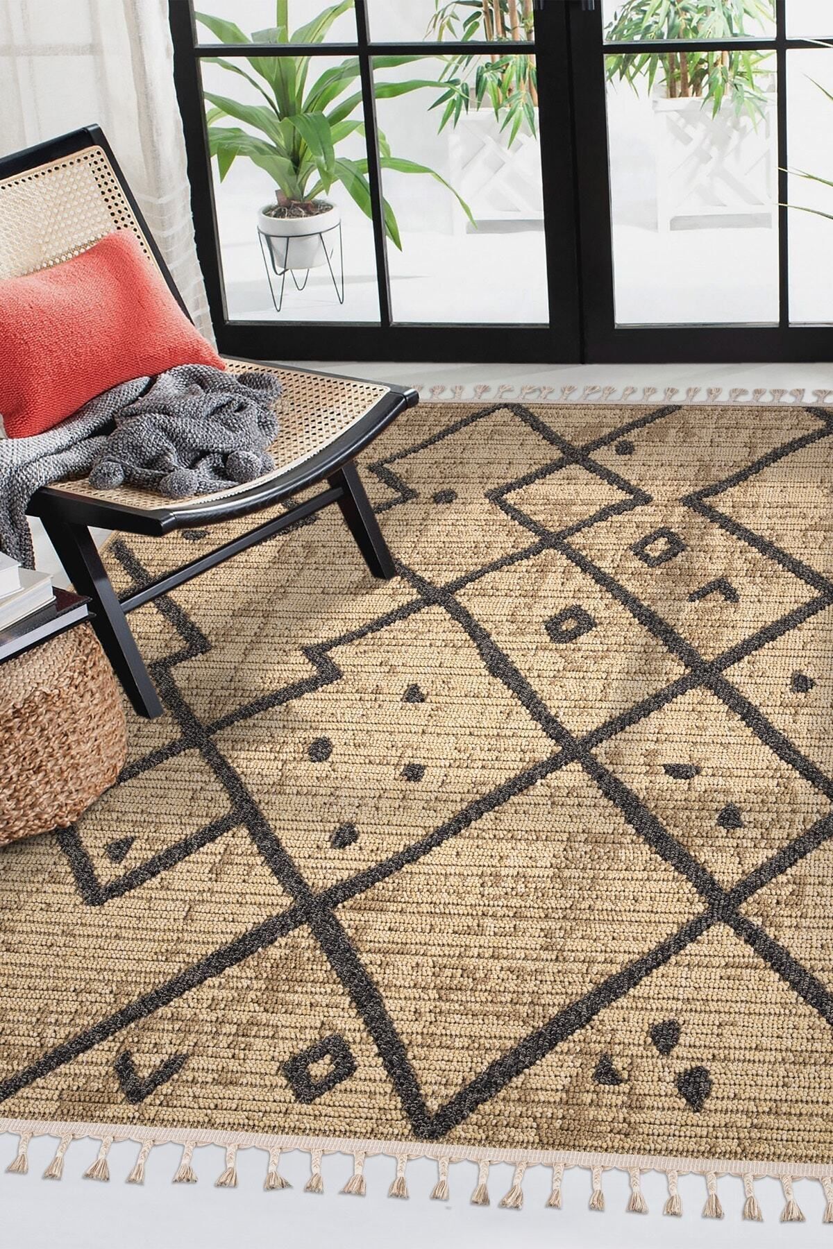 ANDROMEDA HALI Seroni , Modern Dokuma Soft Tuşeli Sisal Loop Masaj ...