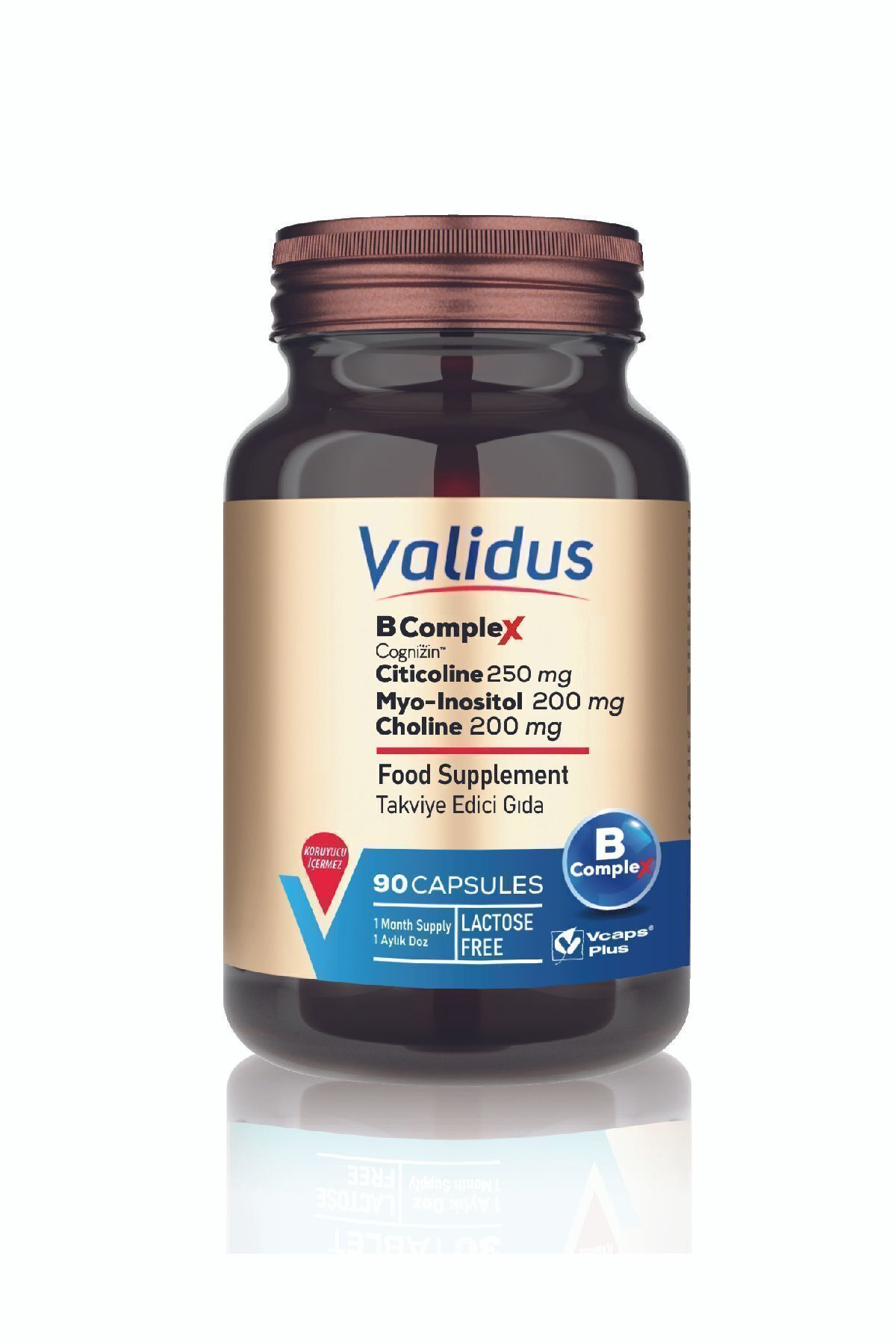Validus Food Supplements B Complex + Citicoline 250 mg + Myo-Inositol ...