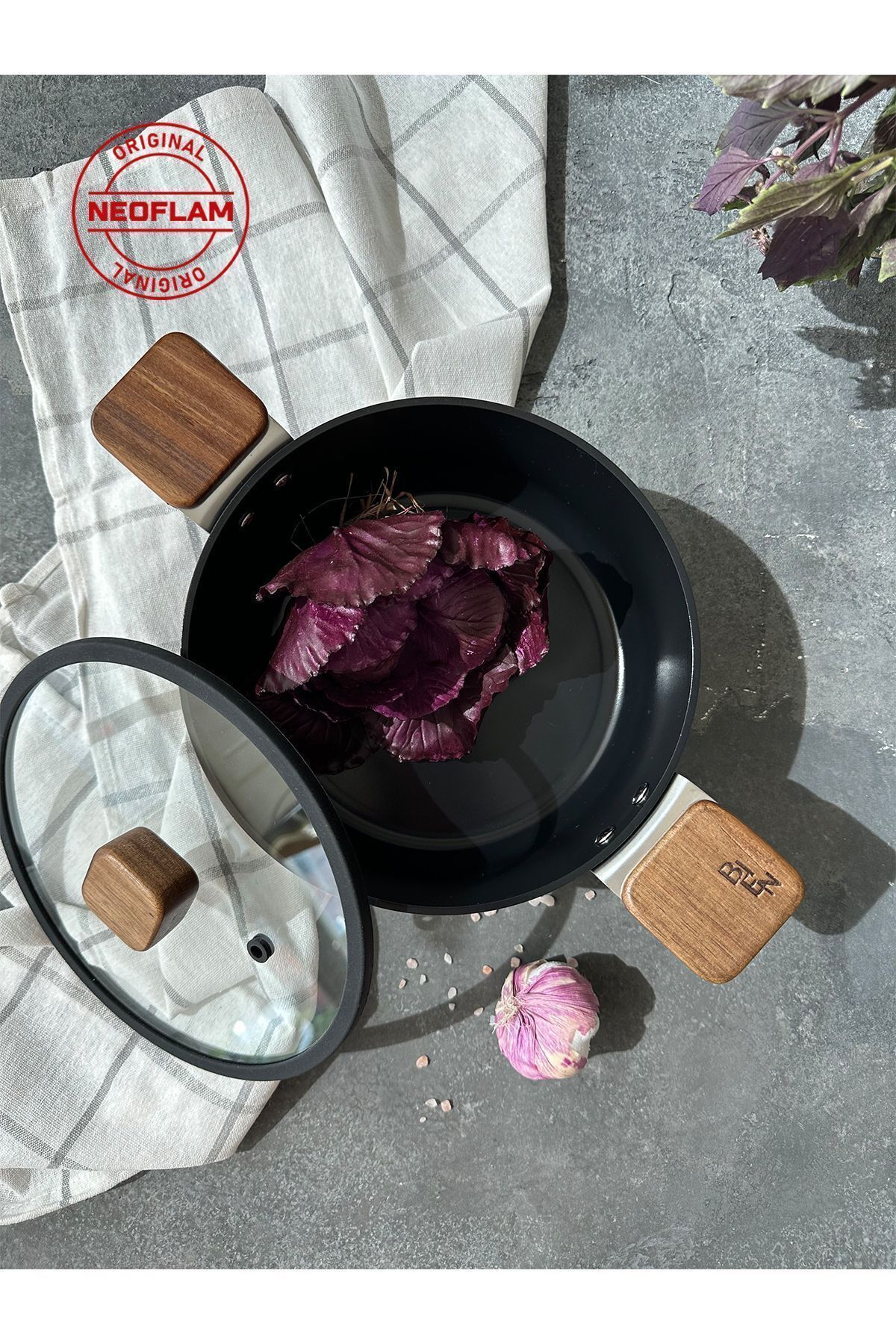 NEOFLAM Bien Indüksiyonlu 20 Cm Xtrema Seramik Kaplı Tencere Akasya Ağacı Sap Ve Kulplu Fiyatı ...
