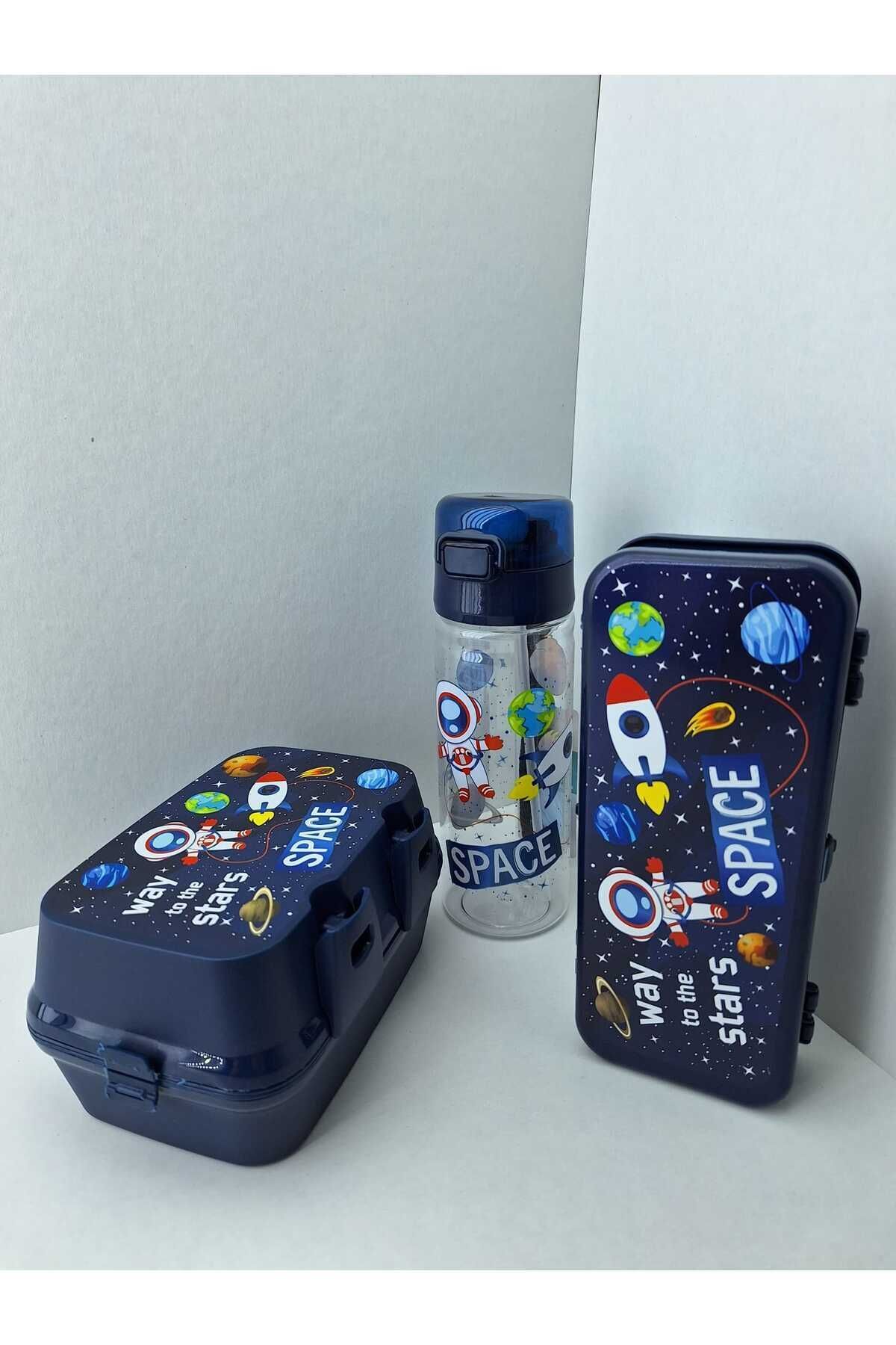 OPTİZON Astronot 3'lü Beslenme Seti - Sızdırmaz 500 ml Suluk - 4 Bölme ...