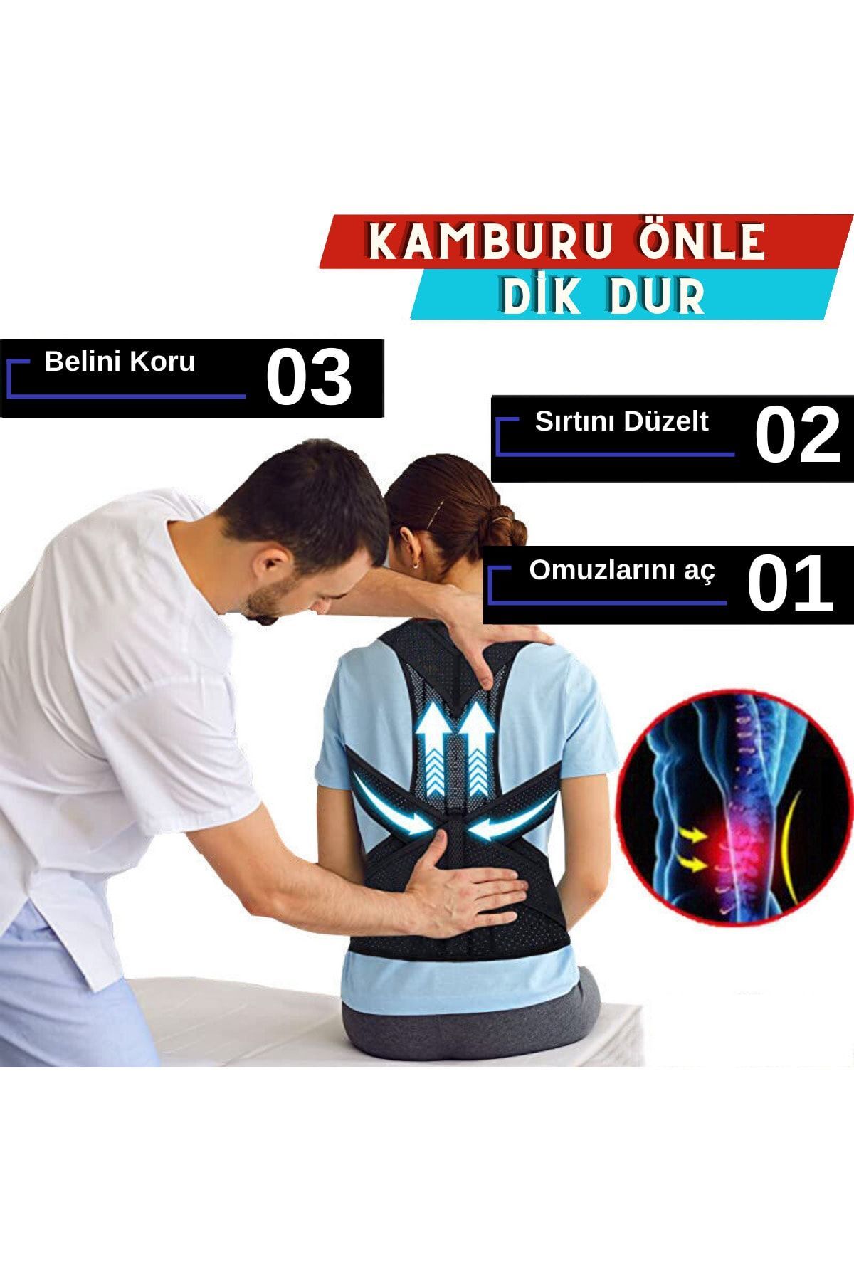 AVENNİES Anti-Hunchback Upright Posture Corset Posture Correcting Back ...