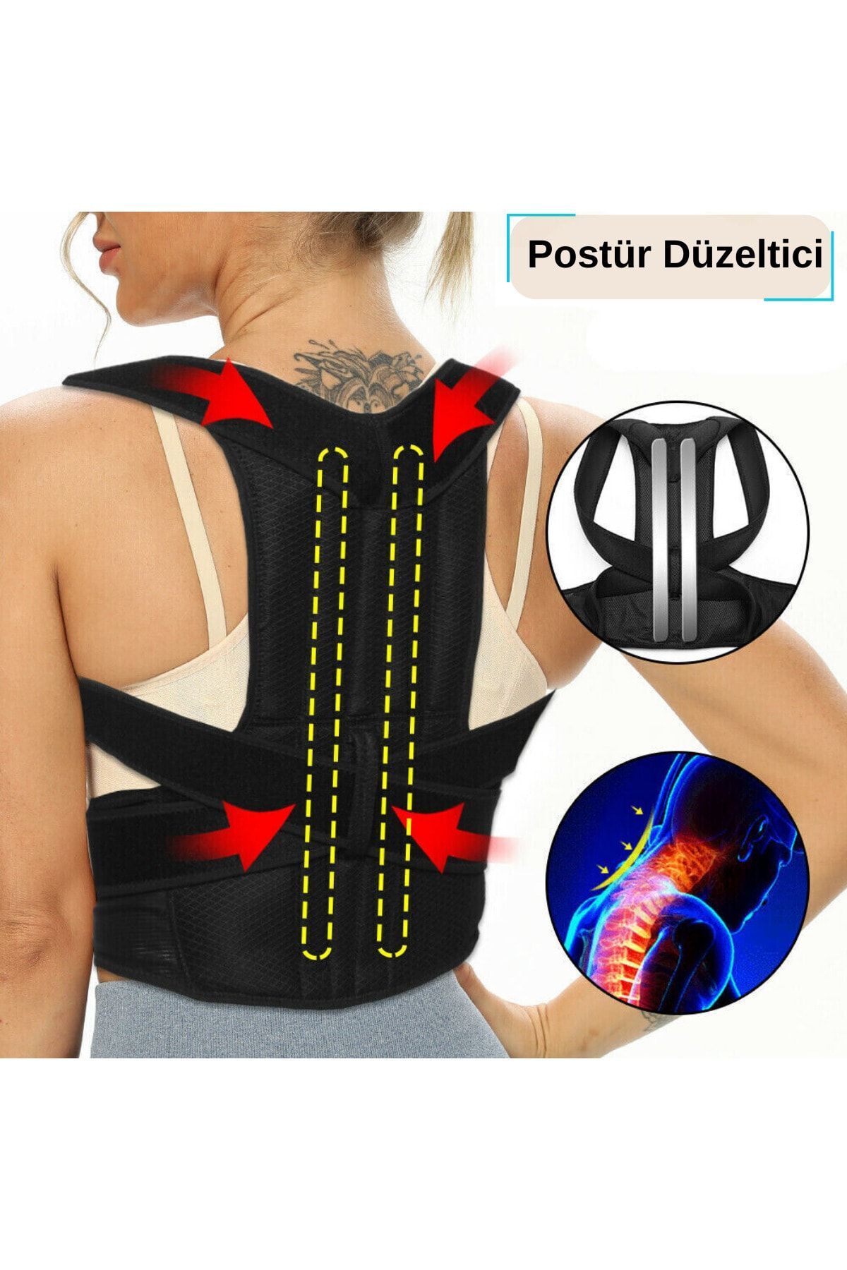 AVENNİES Anti-Hunchback Upright Posture Corset Posture Correcting Back ...