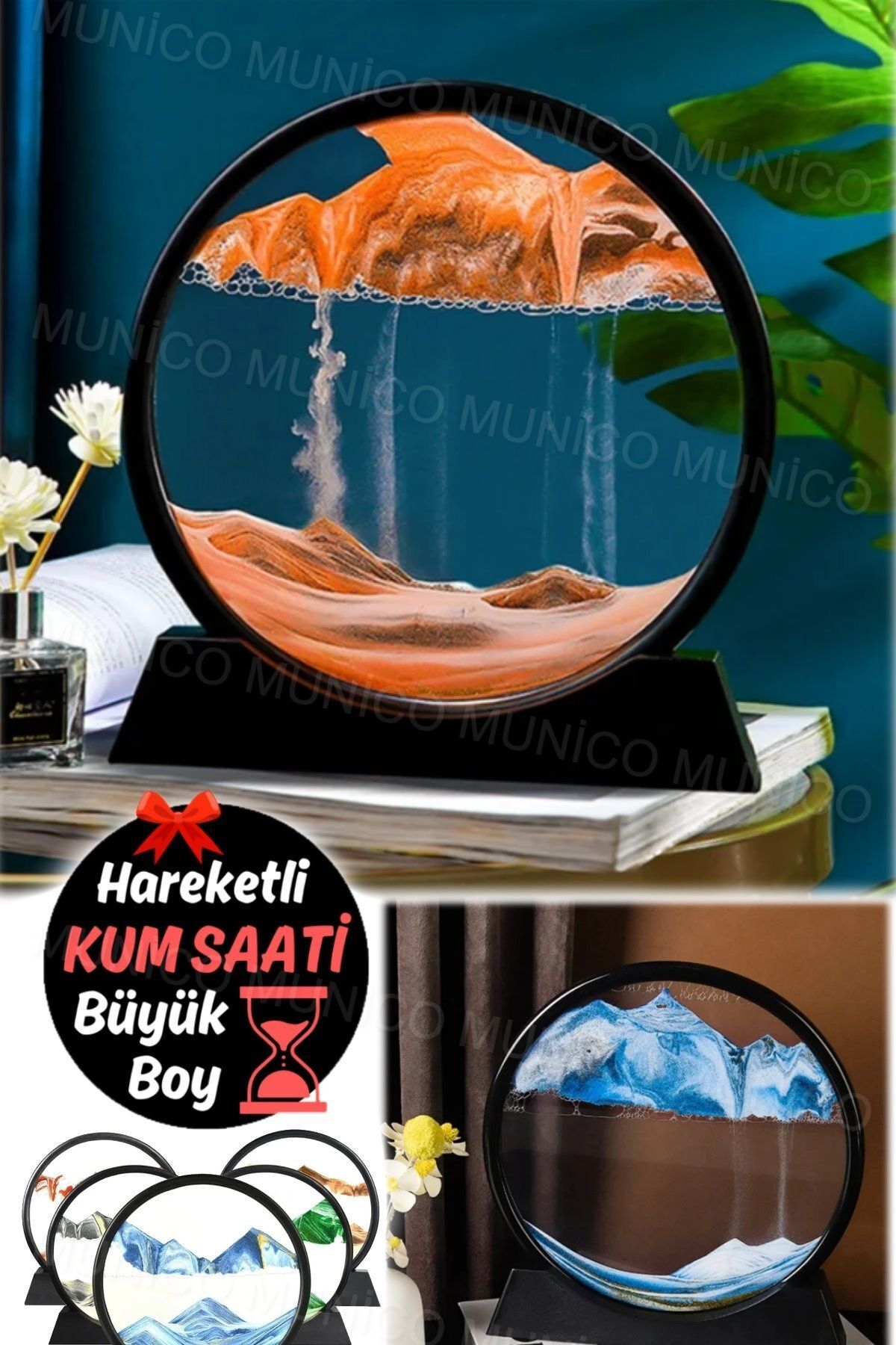 Munico Sıvı Hareketli Görüntü Boyama Akan Kum Çerçeve Kum Manzarası ...