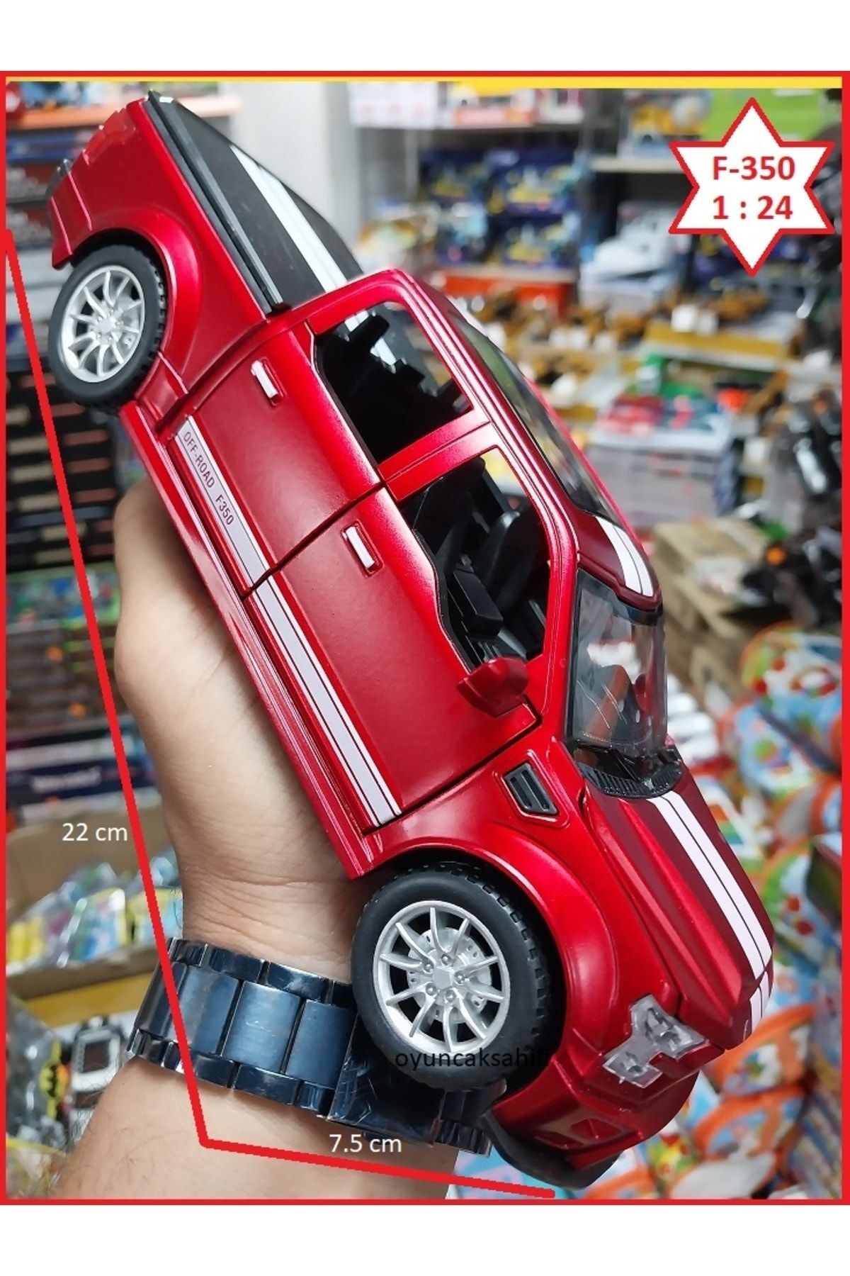 OYUNCAKSAHİLİ F350 Kamyonet Tarzı Metal 1.24 Koleksiyon Model Pickup 6 ...