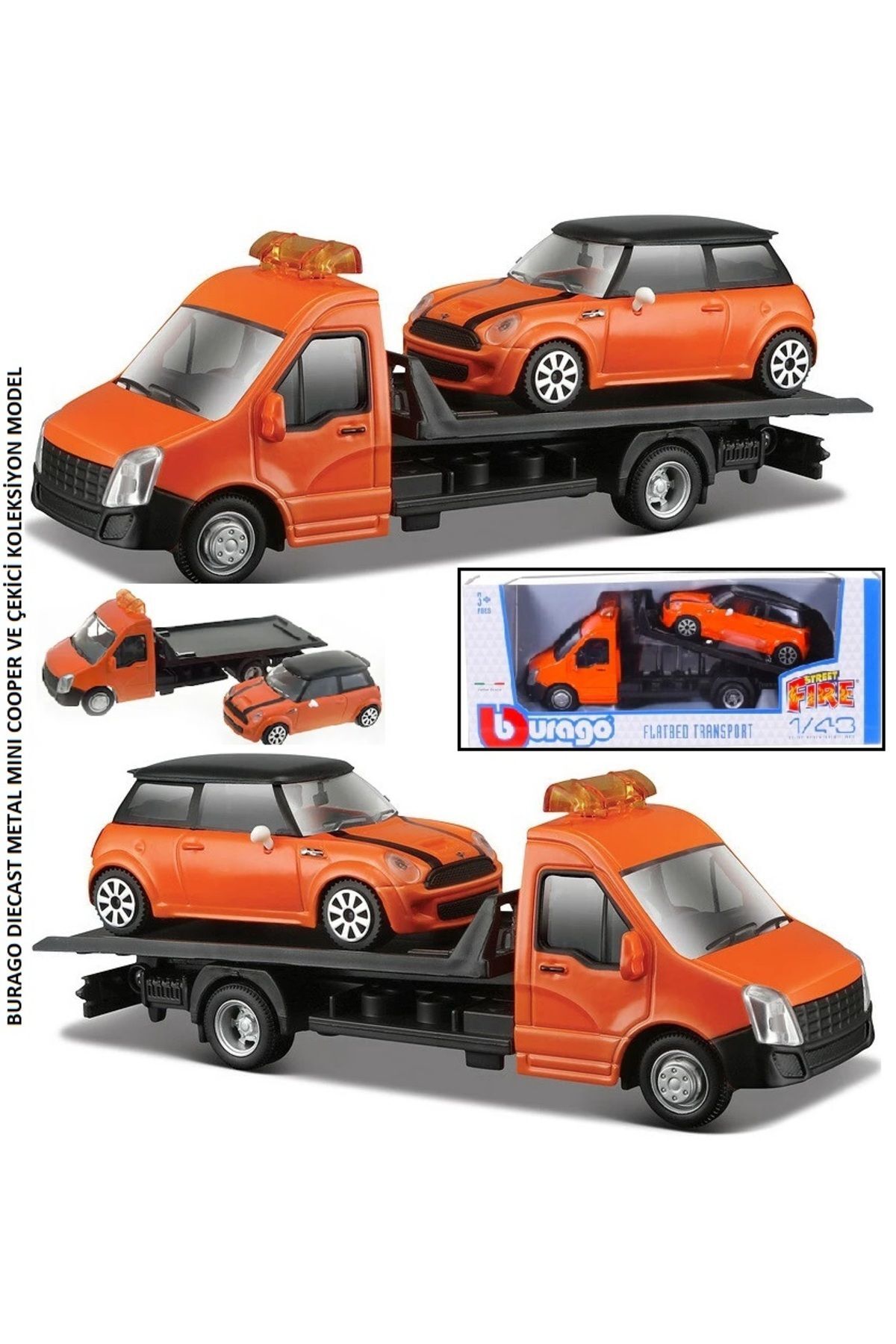 OYUNCAKSAHİLİ Çekici Diecast Burago Metal Mini Cooper Koleksiyon Model ...