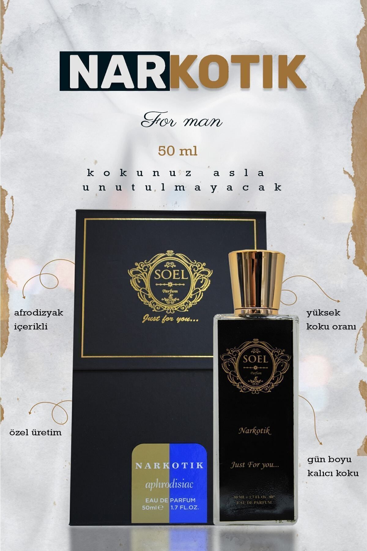 Soel Parfüm Narkotik Edp 50 ml Erkek Parfüm Afrodizyak Etkili Fiyatı, Yorumları - Trendyol