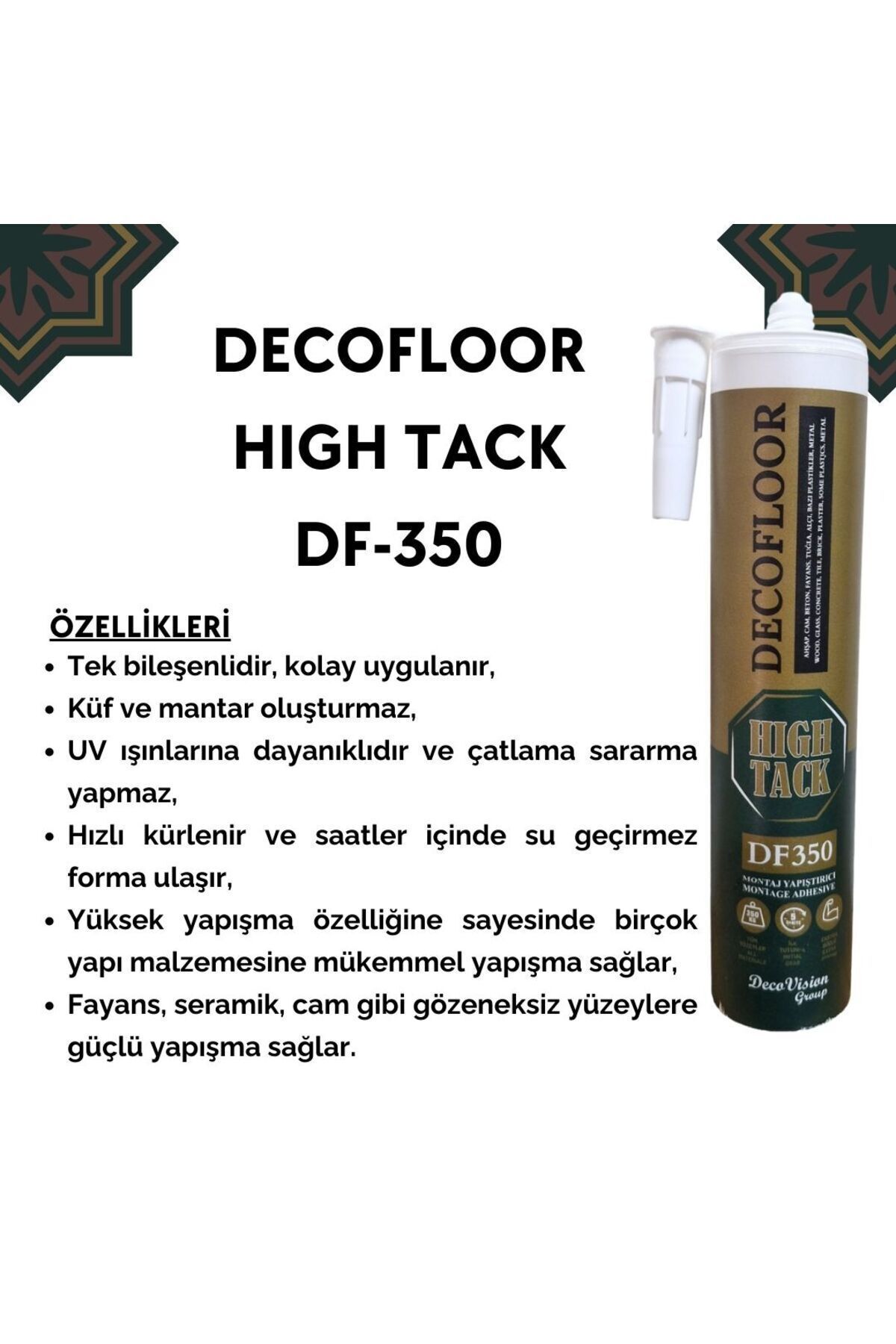 galaksihome High Tack Ultra Güçlü Montaj Yapıştırıcısı Cam Fayans ...