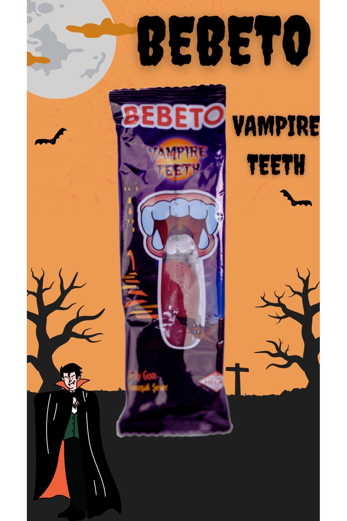 BEBETO Vampire Teeth Jelibon (24 adet) - Fiyatı, Yorumları BEBETO Vampire Teeth Jelibon (24 adet) - Fiyatı, Yorumları