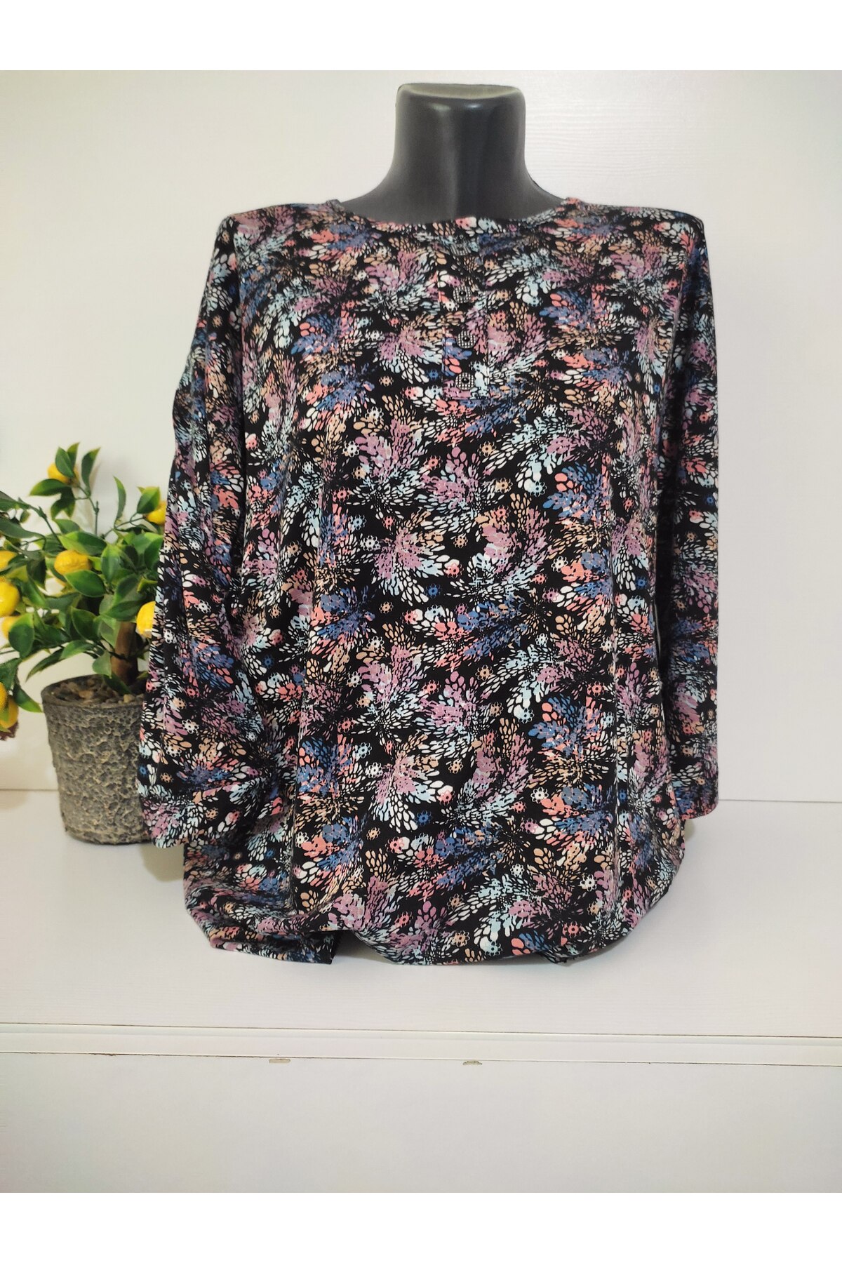 Genel Markalar BATTAL BEDEN KAPRİ MURTAT KOL VİSKON PENYE BLUZFiyatı ...