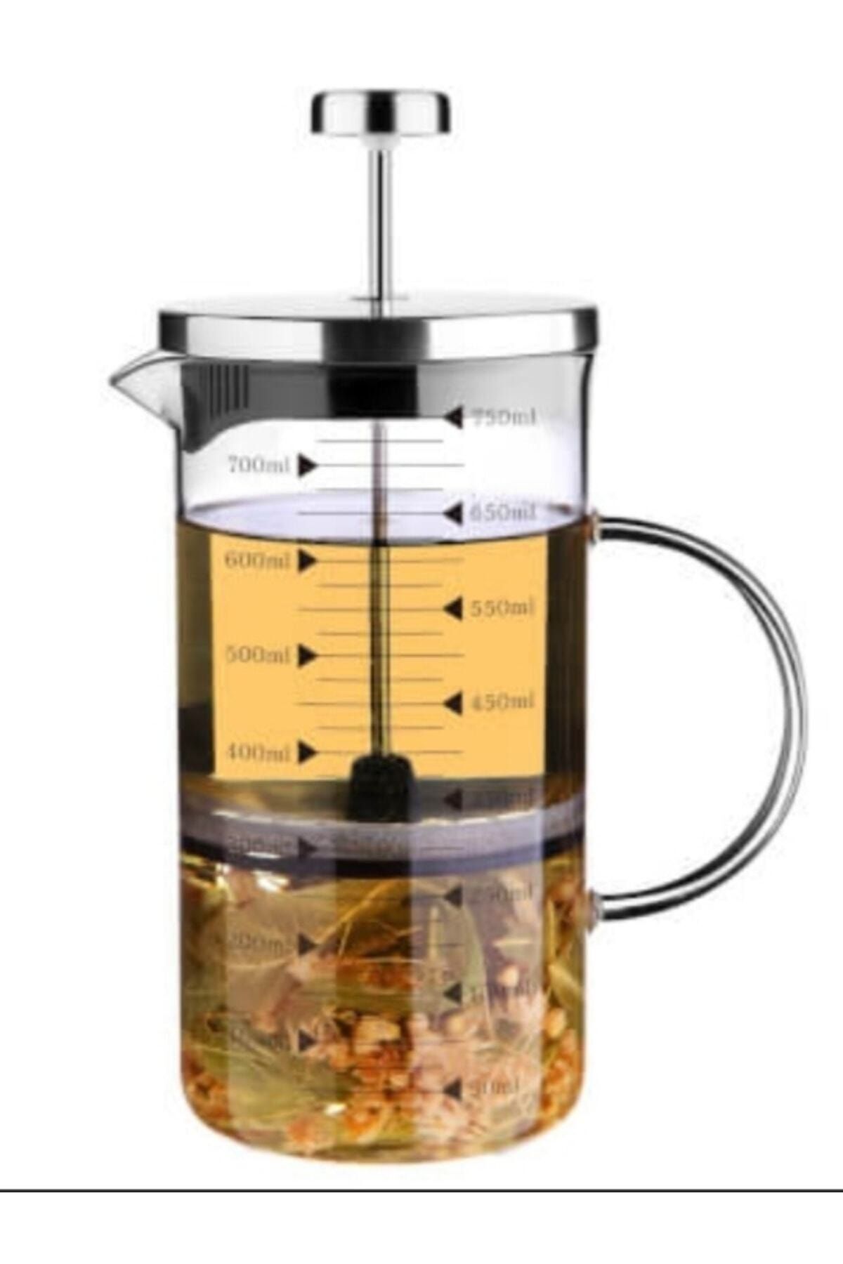 teknotrust Cam Borosilikat French Press 700 ml Filtre Kahve Bitki Çayı ...