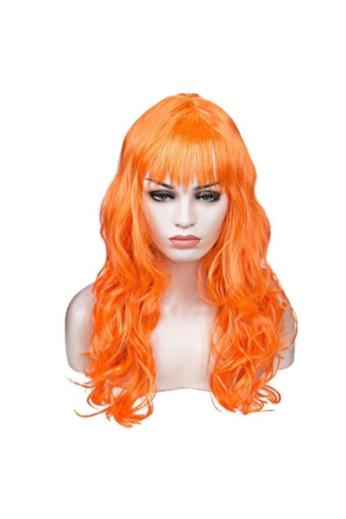 TTT Turuncu Renk Uzun Parti Peruğu Fiyatı, Yorumları - Trendyol