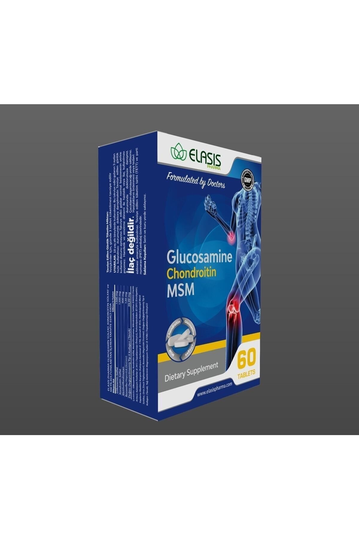 ELASİS PHARMA Elasıs Glucosamine Chondroitin Msm 1500 mg 60 Tablet 3 Lü ...