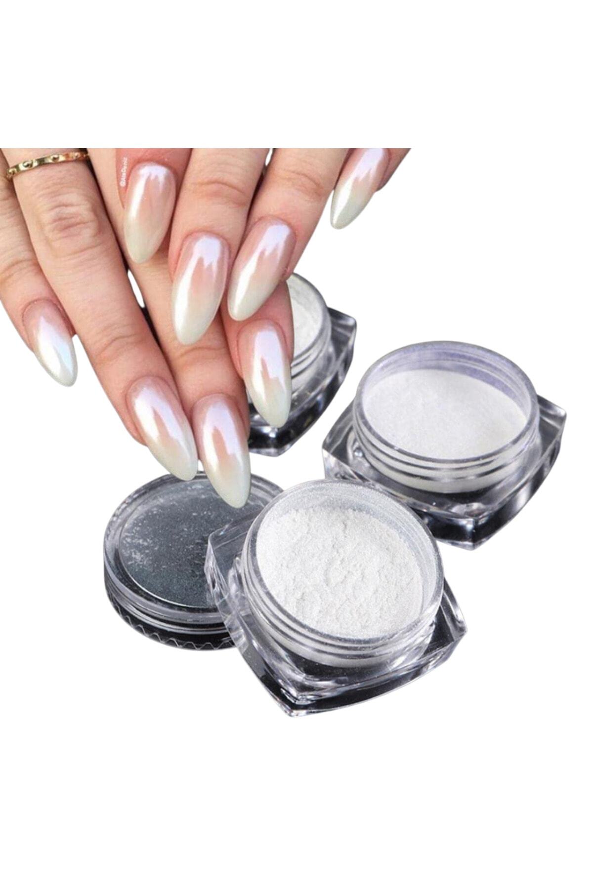 ROSALIND Nail Art Beyaz Inci Tozu - Aplikatör Hediyeli Fiyatı ...