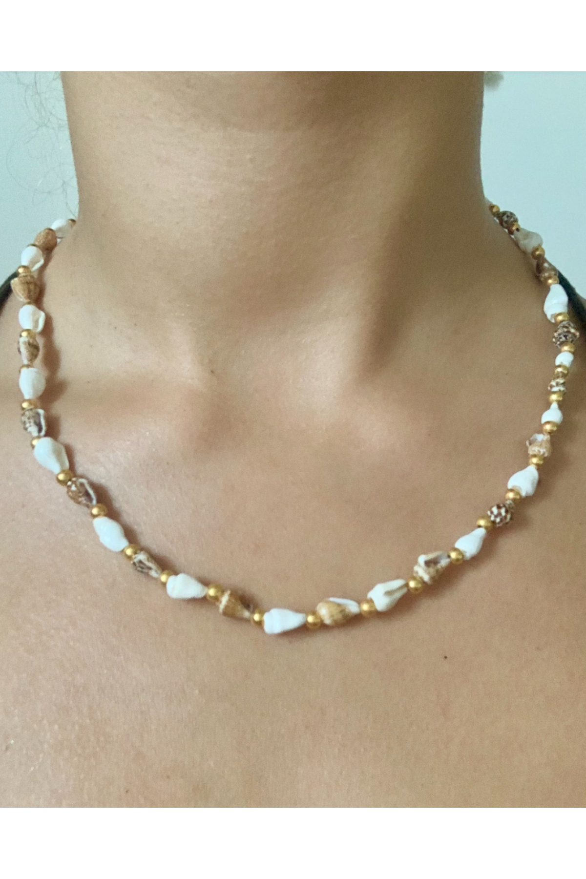 Bohem Shop Gerçek istiridye, midye, inci, deniz, yazlık kolye deniz ...