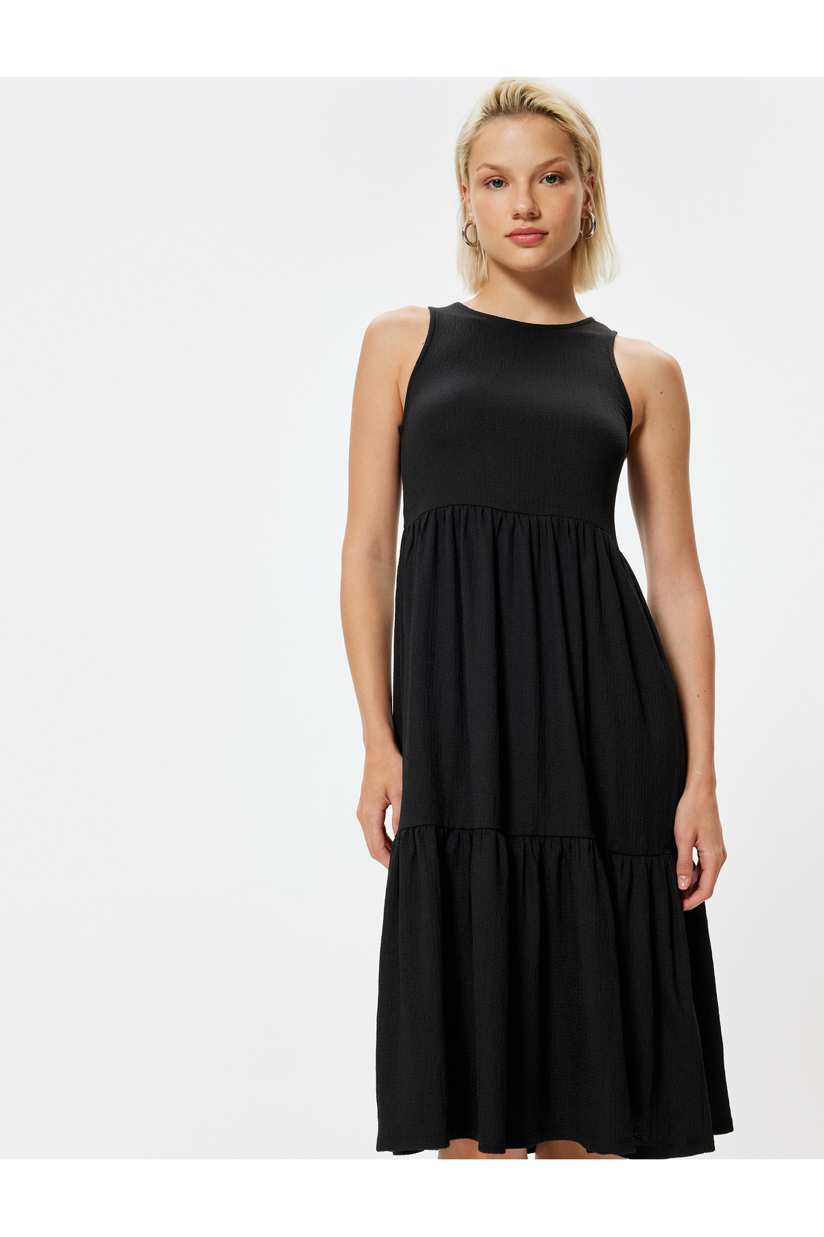 Koton Kolsuz Midi Boy Elbise Yuvarlak Yaka Katlı Fiyatı, Yorumları ...