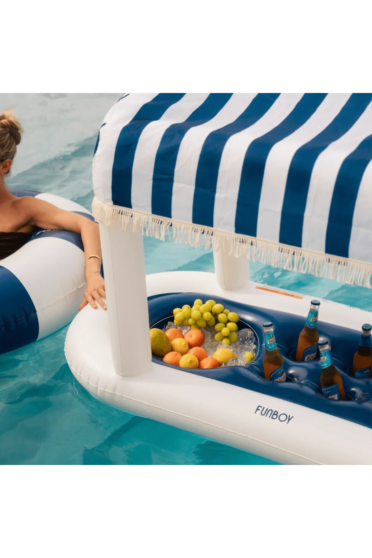 Funboy 6 Fit Floating Cabana Inflatable Bar - Drink Station for Pool ...